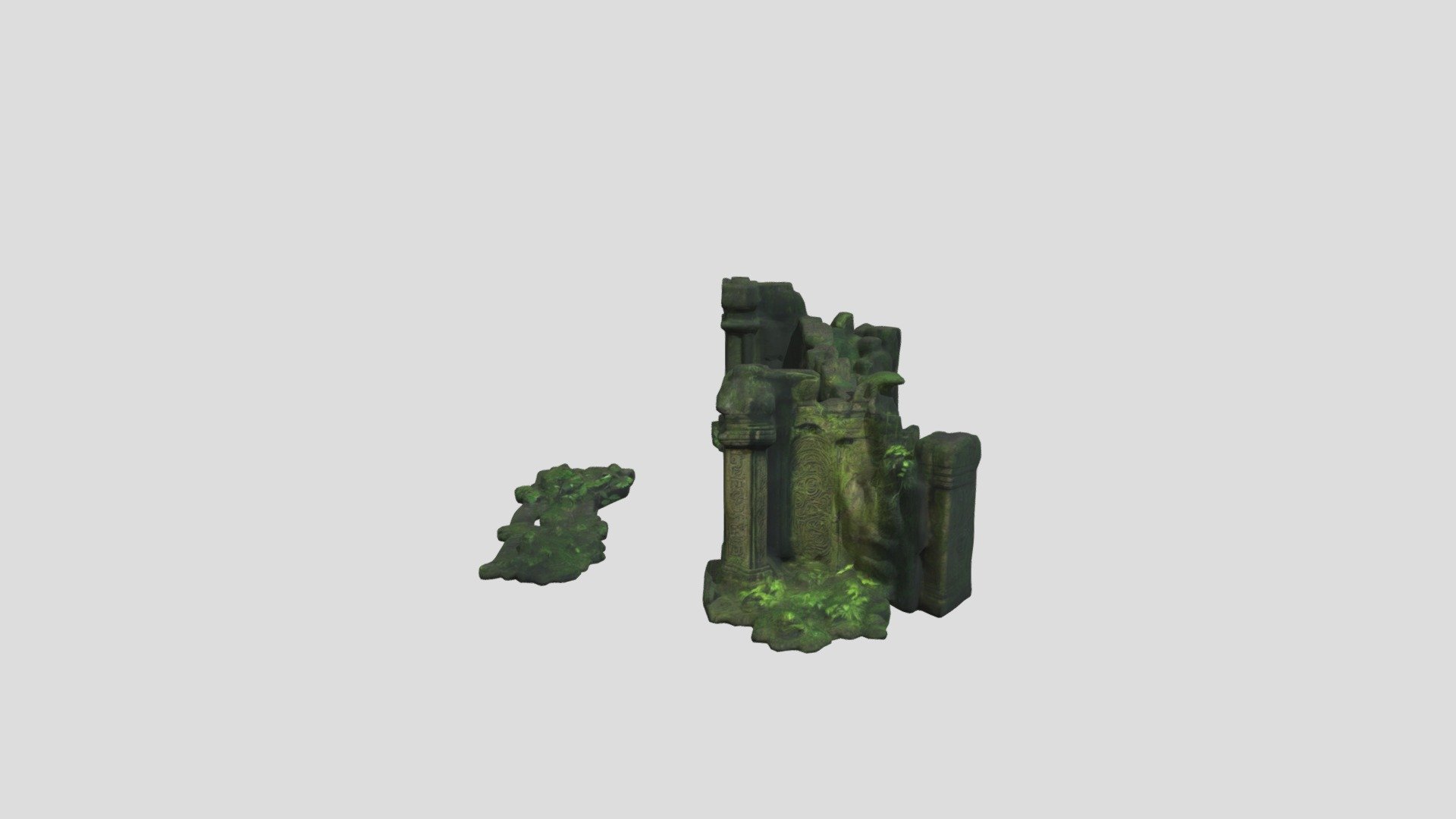 Ancient mossy temple - Download Free 3D model by kozchamp [7d849c6 ...