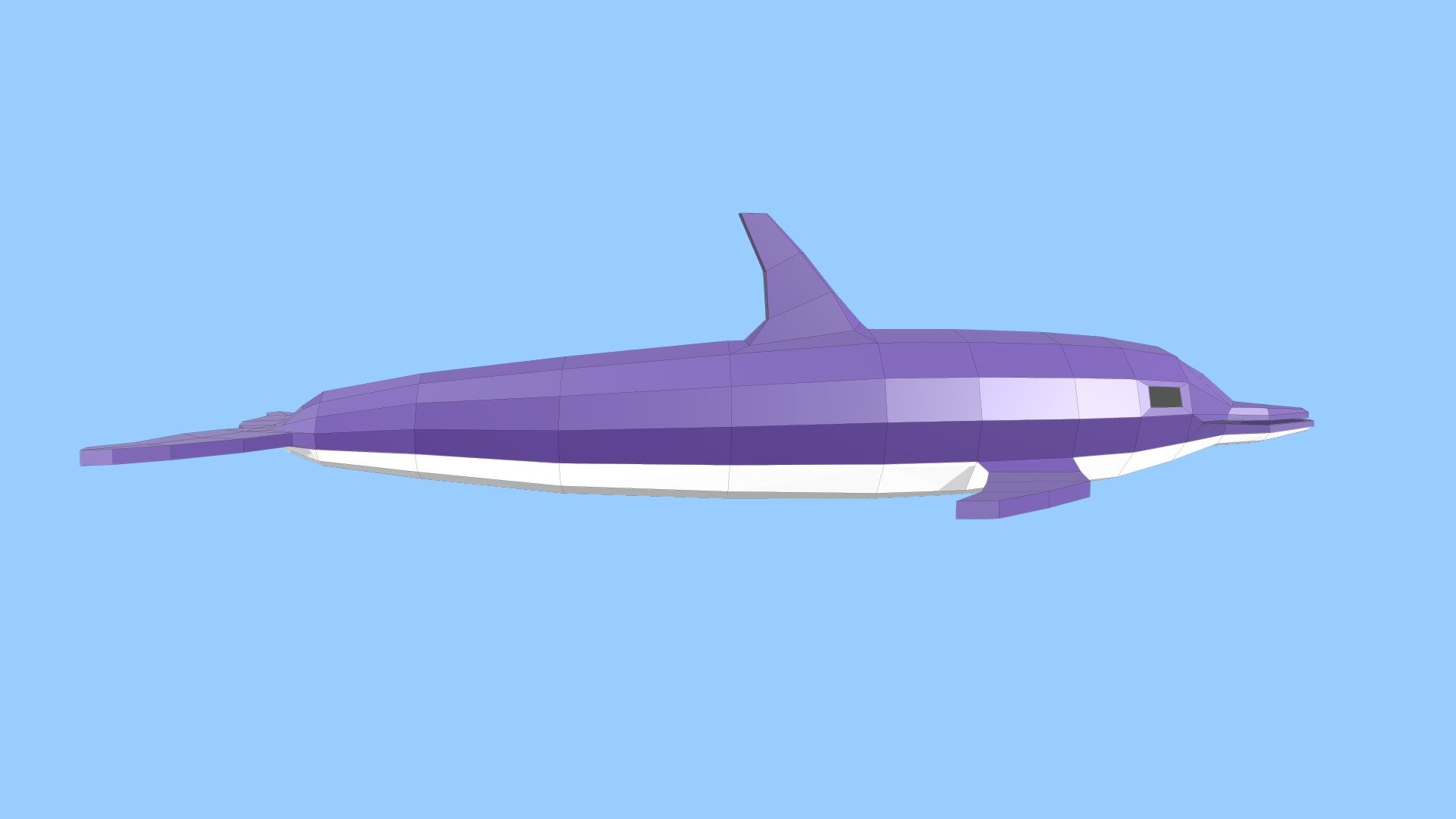 Low Poly Dolphin - 3D model by evgeney24 [7d8542e] - Sketchfab