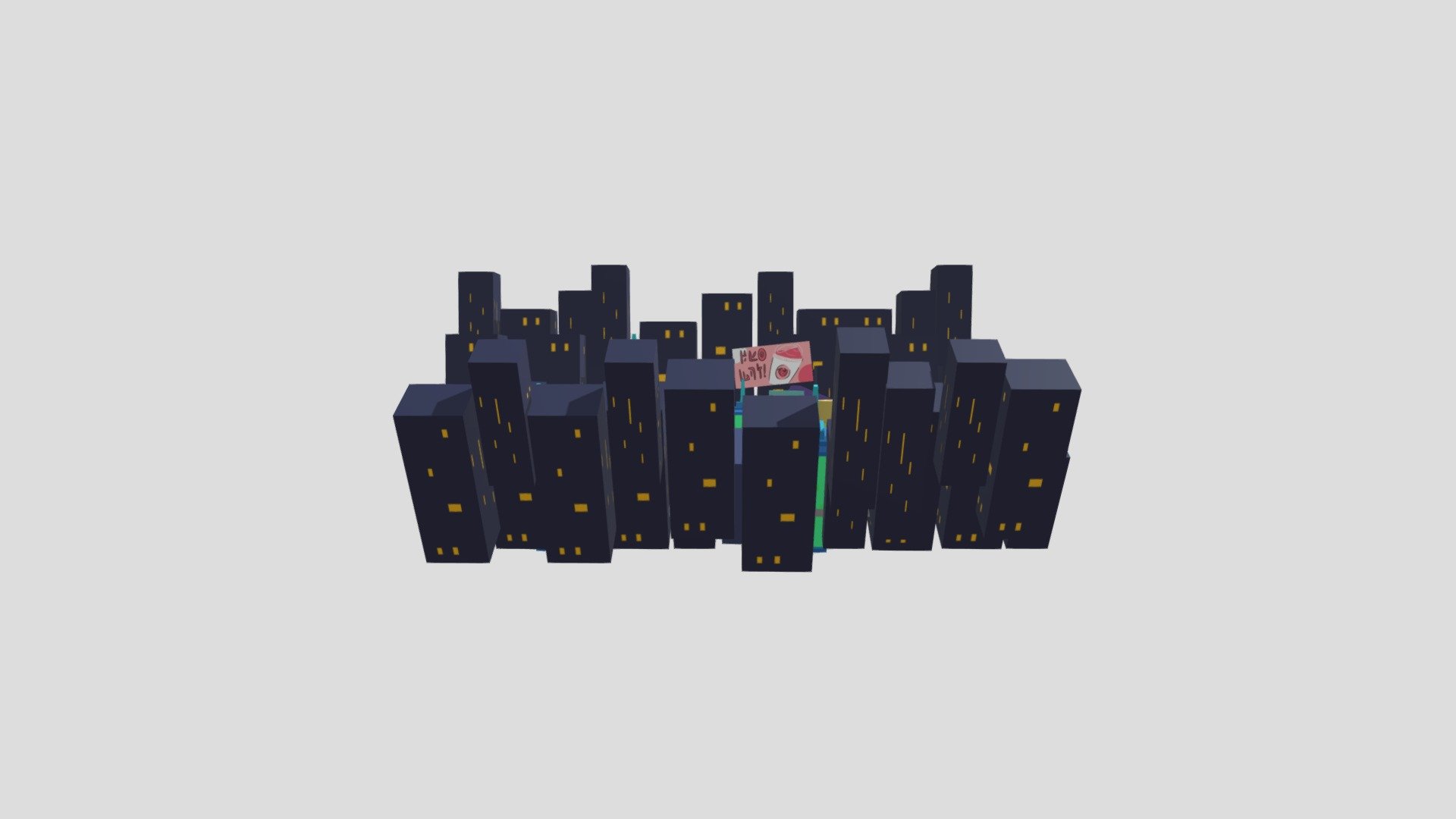 City Background - Download Free 3D model by Wessel.v.Montfoort [7d870f2 ...