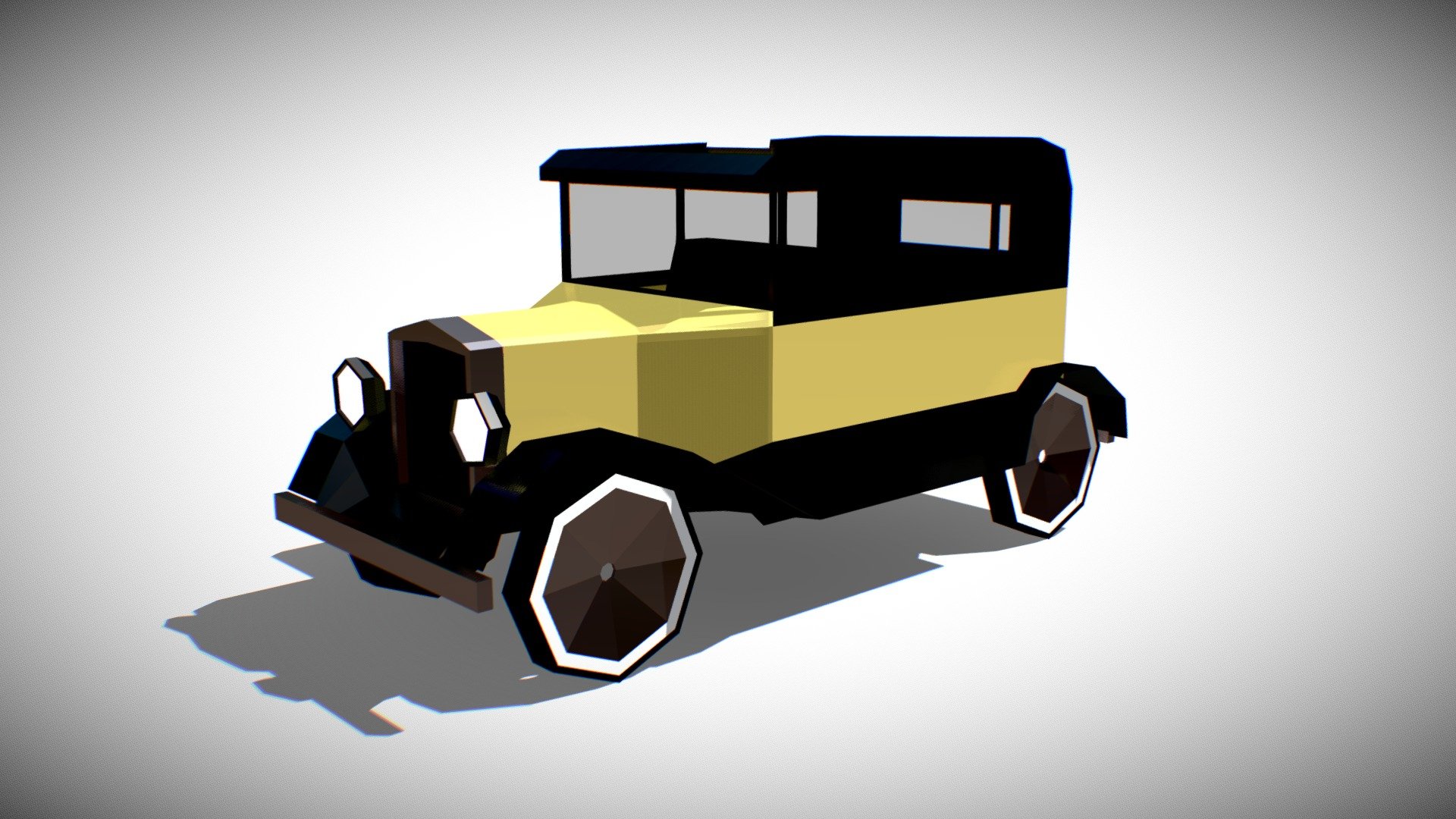 Low poly version of Model A Taxi - Download Free 3D model by Libau ...