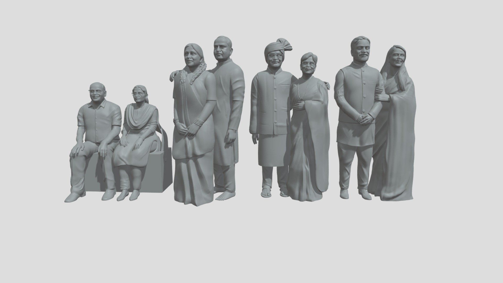 couple miniatures - Buy Royalty Free 3D model by Karan.Malhotra ...