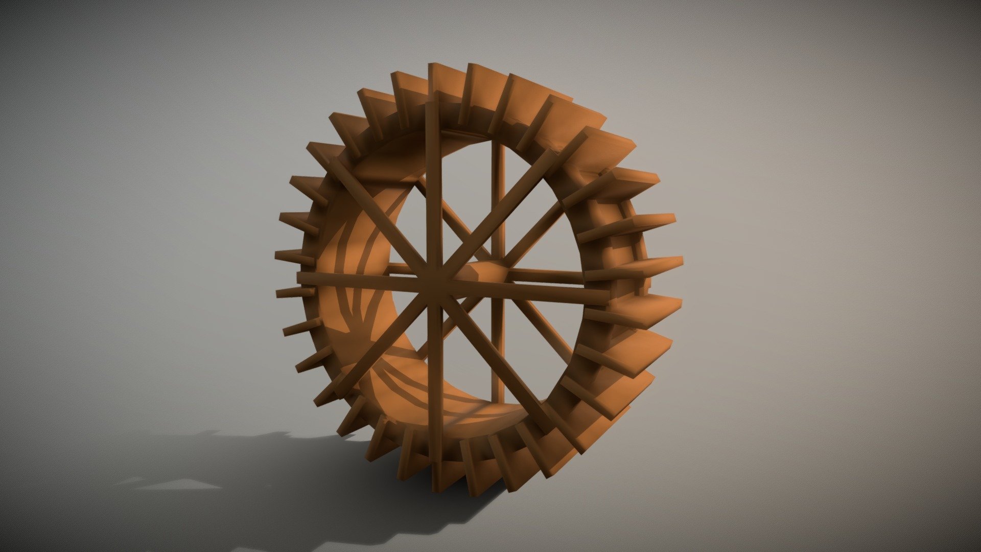 Simple water wheel - Download Free 3D model by zero334 [7d8afcc ...