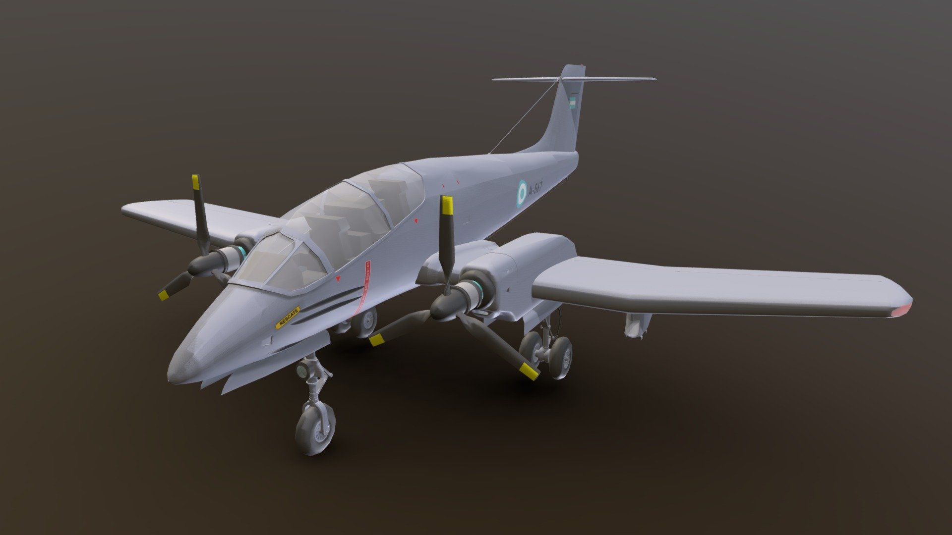 Argentine FMA IA 58 Pucara - Download Free 3D model by 42manako ...