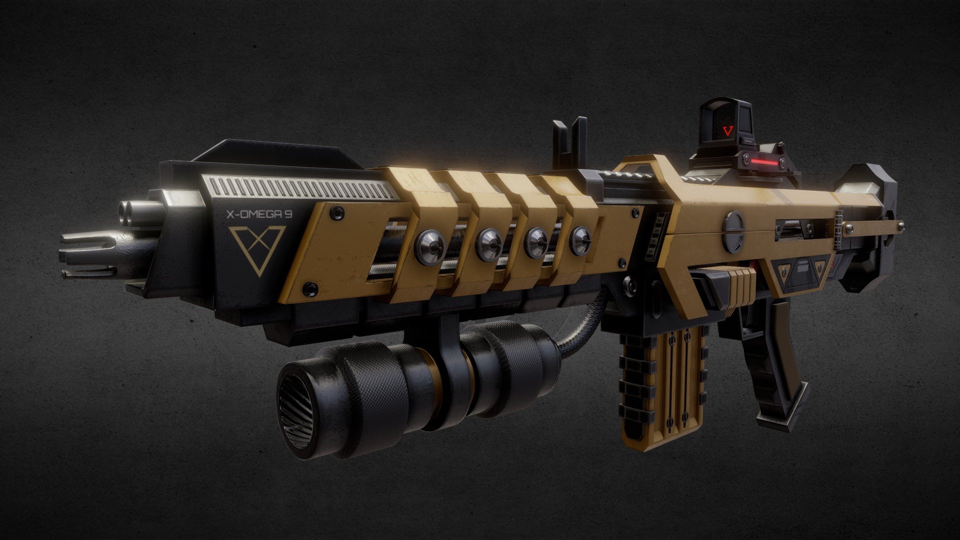 WEAPON X9 - Buy Royalty Free 3D model by alejo066 [7d90faf] - Sketchfab ...