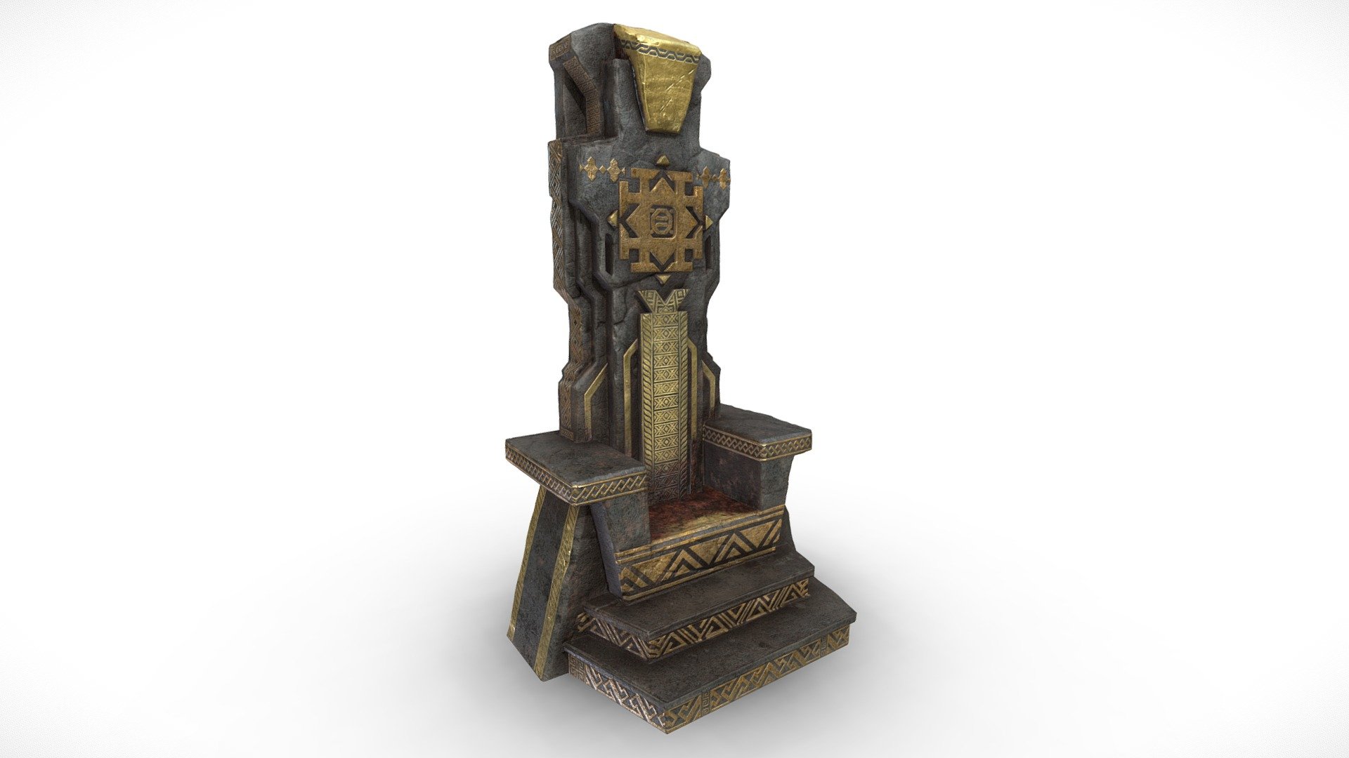 Dwarven Throne Chair - Buy Royalty Free 3D model by Etherion Designs ...