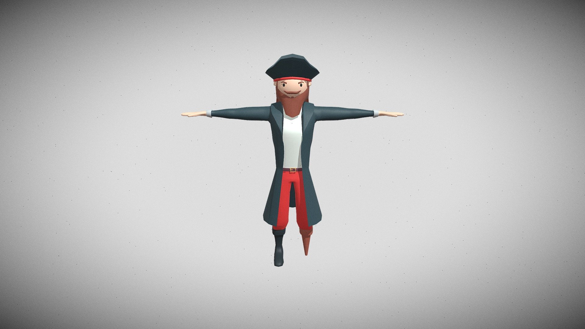 Low Poly Stylized Pirate Character - Download Free 3D model by ...