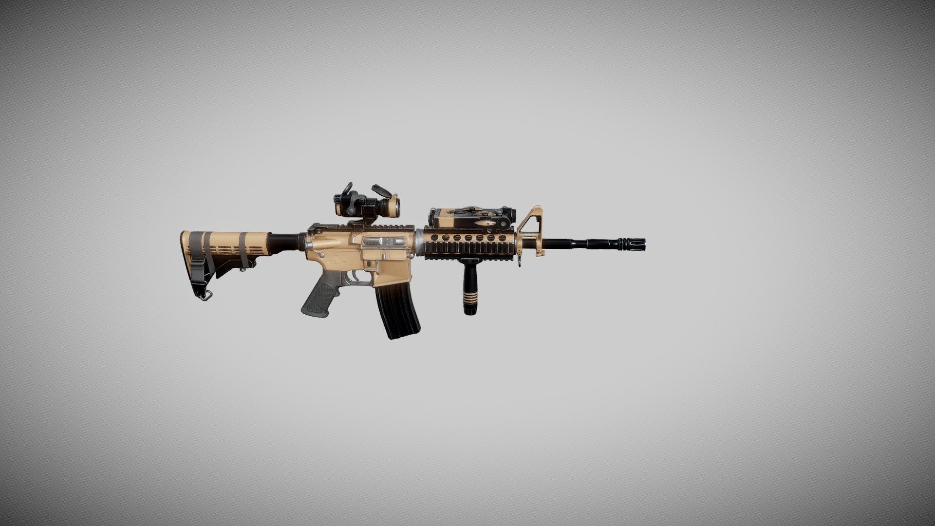 M4 Tactical Orange - Download Free 3D model by factoryplay [7d9a9a1 ...