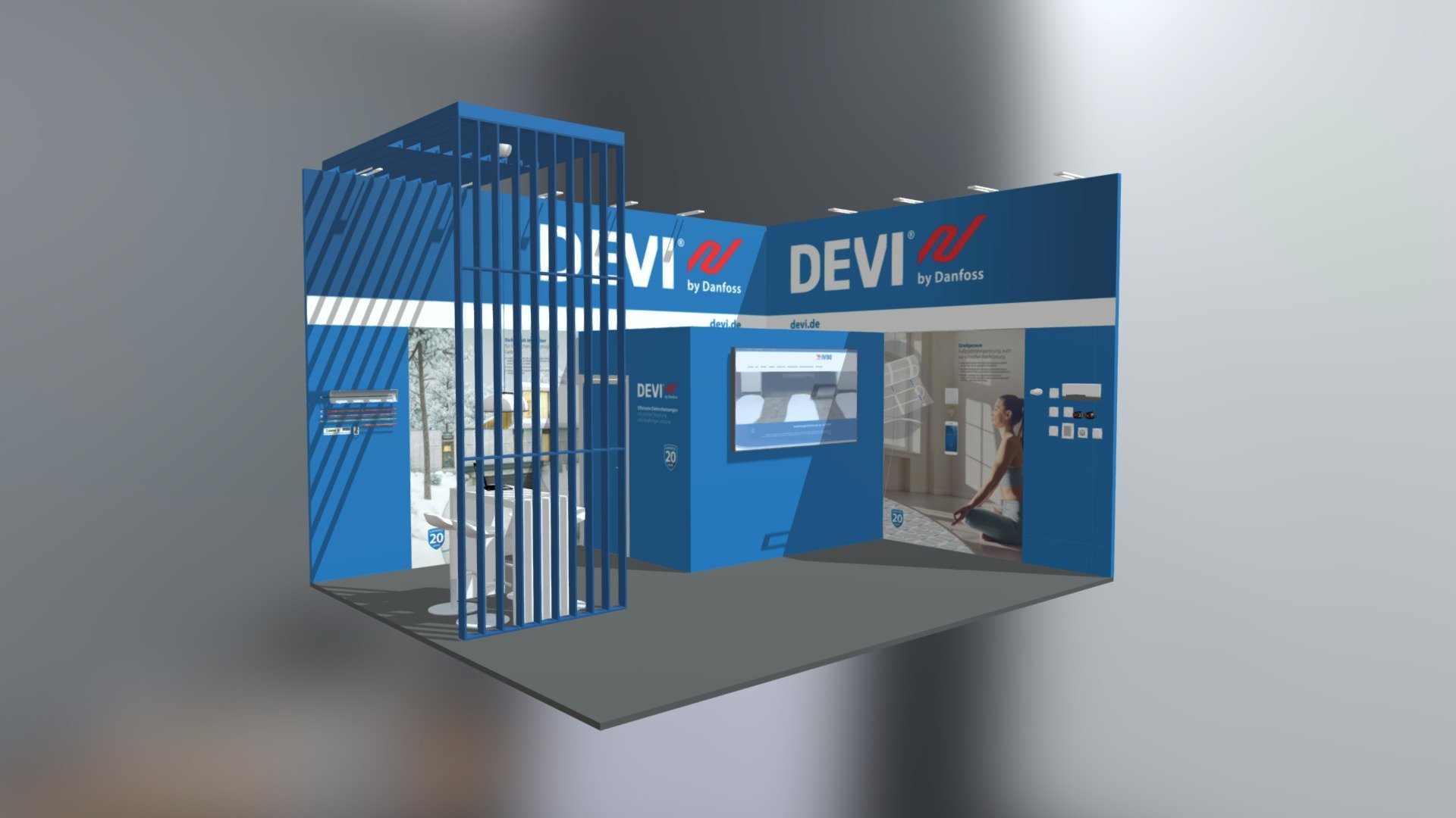 DEVI-stand, 6 x 5 m, Stuttgart - 3D model by Mick K (@haarbollen ...