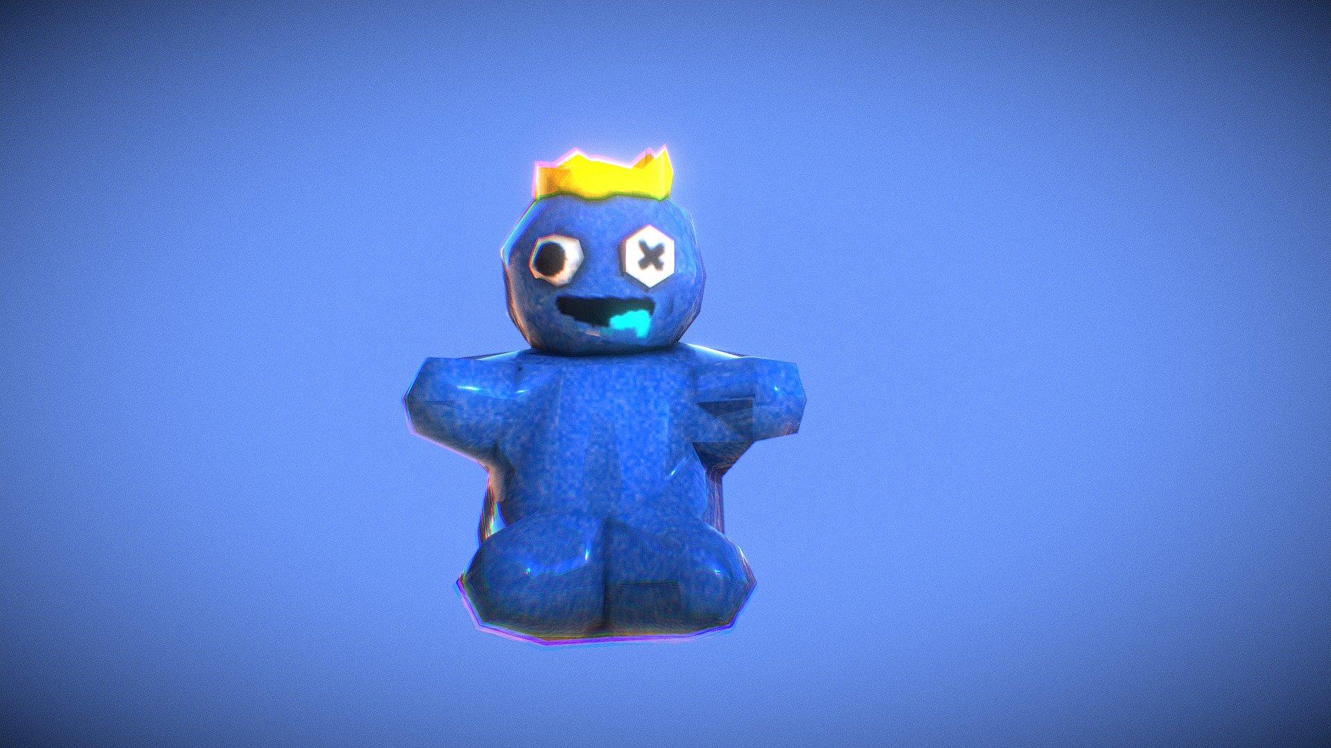 Cute Blue rainbow friends - Download Free 3D model by S.o.u frisk(im ...