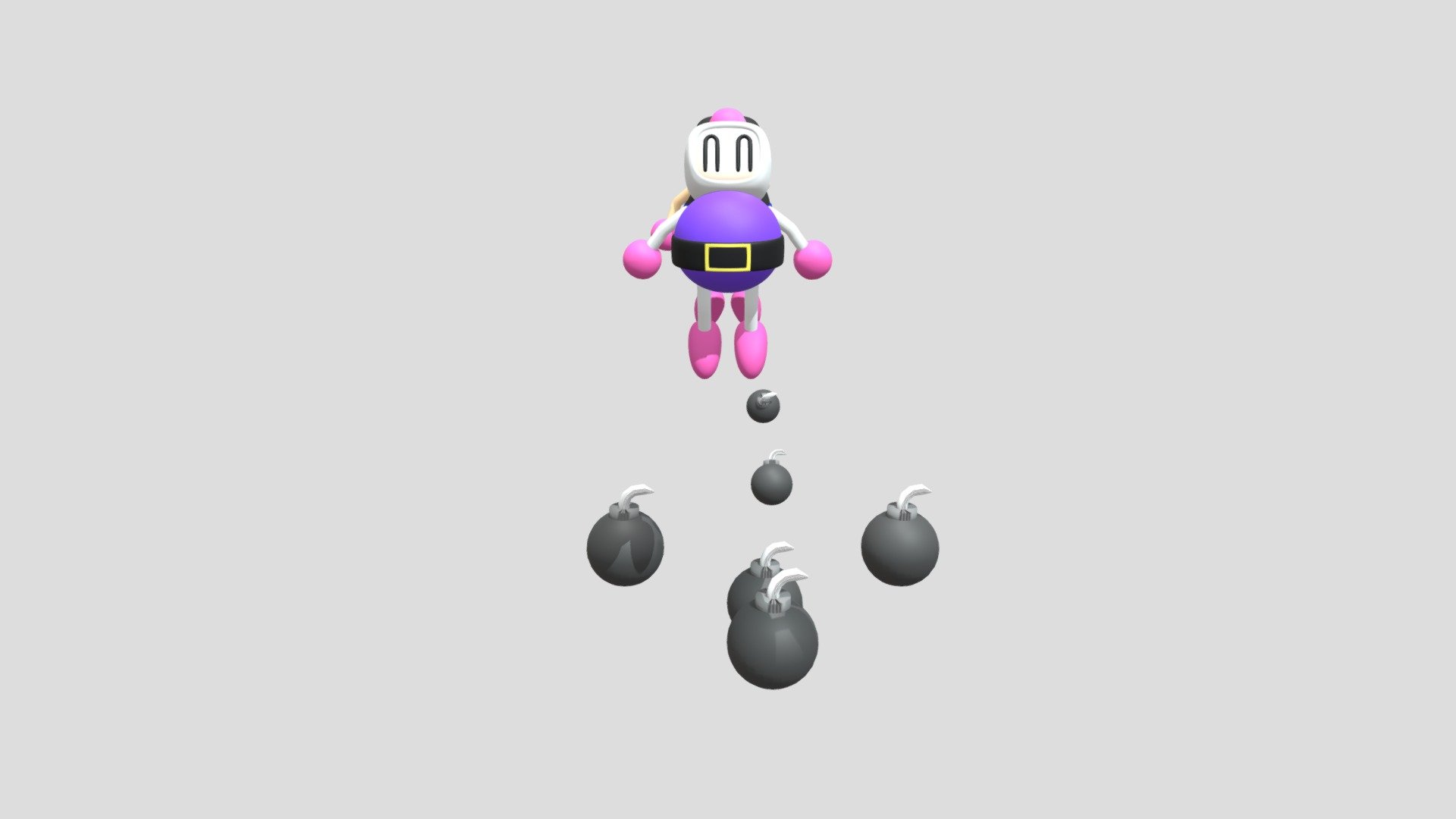 Ballooned Bomberman PumpUp Bomb Training - 3D model by PrivatePumpkin ...