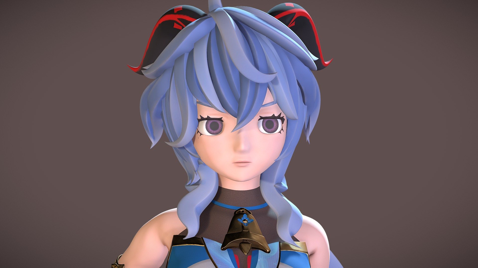 Ganyu Cartoonized - 3D model by Yuniesque [7d9f02e] - Sketchfab