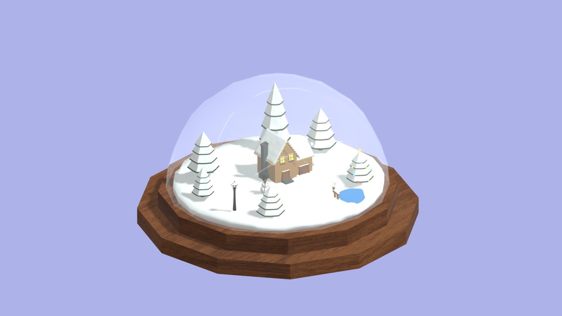 Snow Globe - Download Free 3D model by Ivan.Badanjak [7d9fbc3] - Sketchfab
