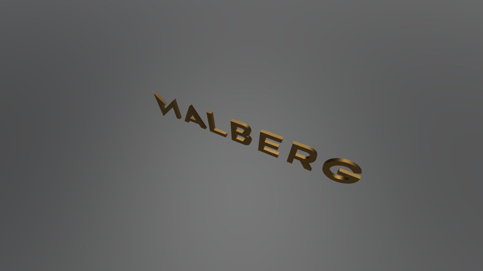 M A L B E R G LOGO 3D GOLD - Download Free 3D model by Marcel.Huber ...