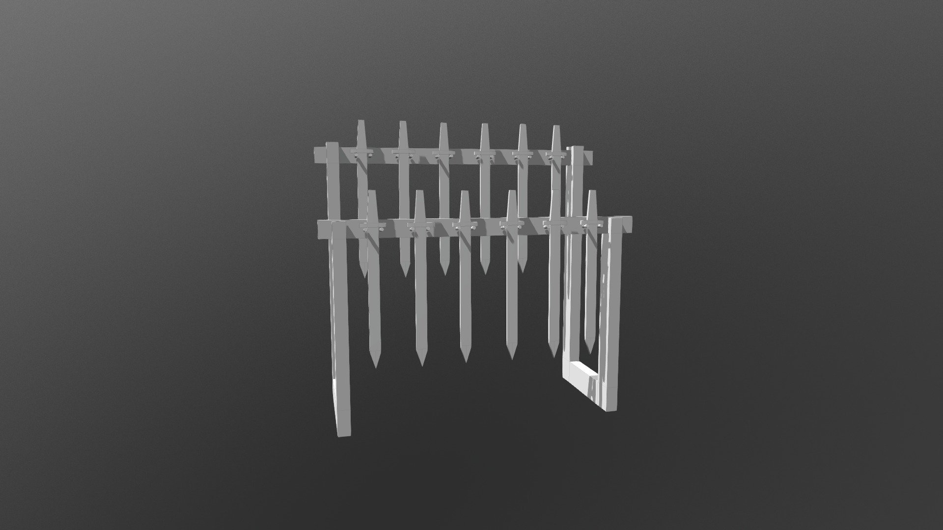 Weapon Stand With Swords - 3D model by Dominika (@nikasz) [7da1555 ...