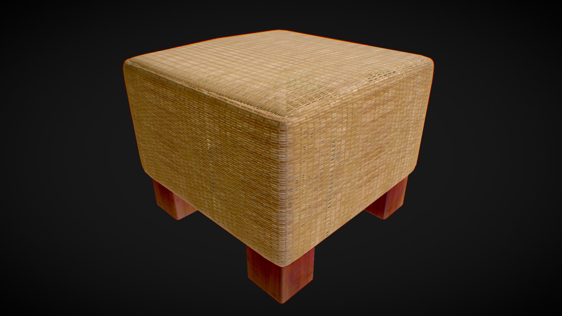 Basket Stool (Low-Poly-Version) - Buy Royalty Free 3D model by 3DHaupt ...