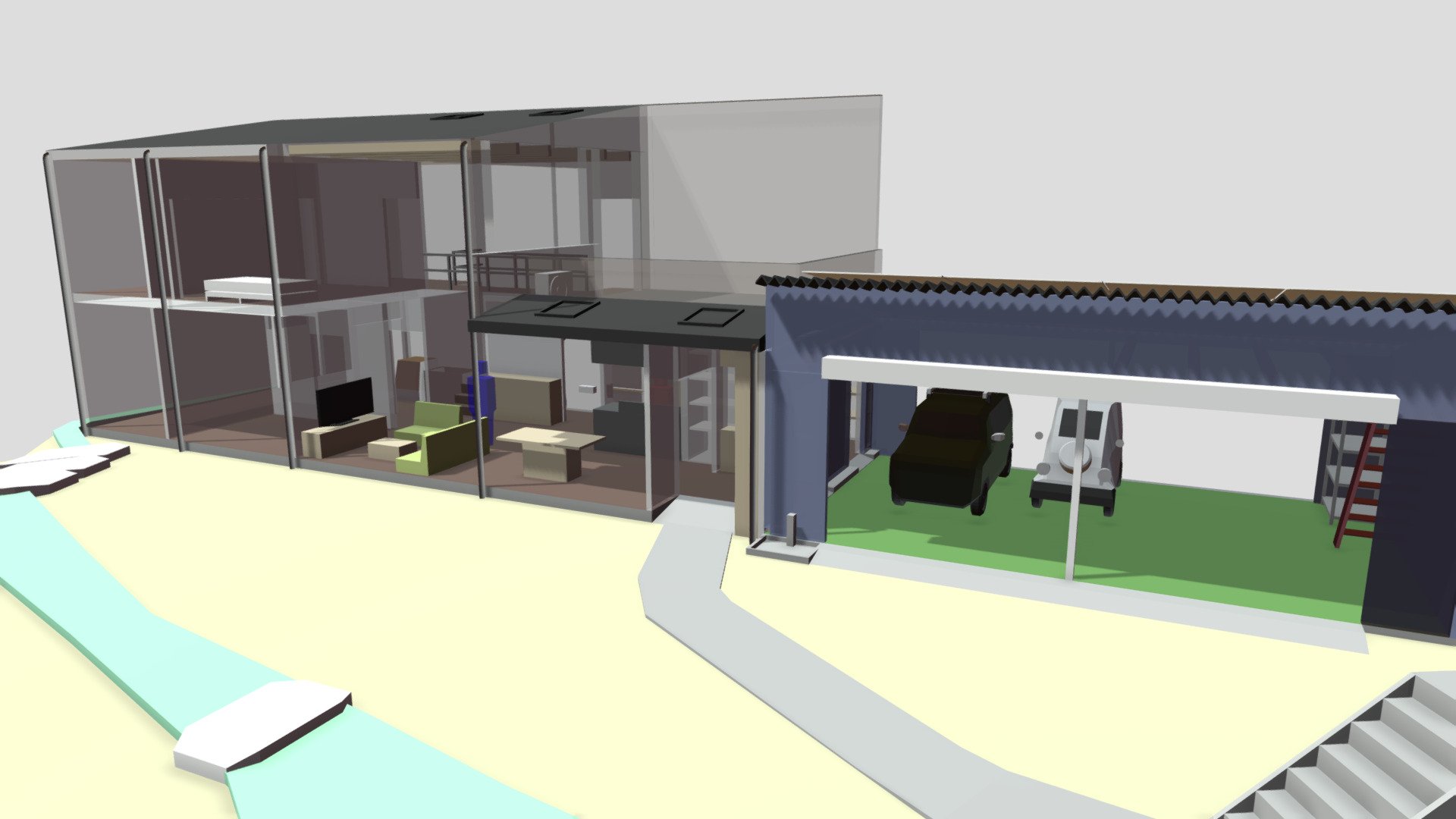 Test house X 2022 - Download Free 3D model by dyama [7da1aac] - Sketchfab