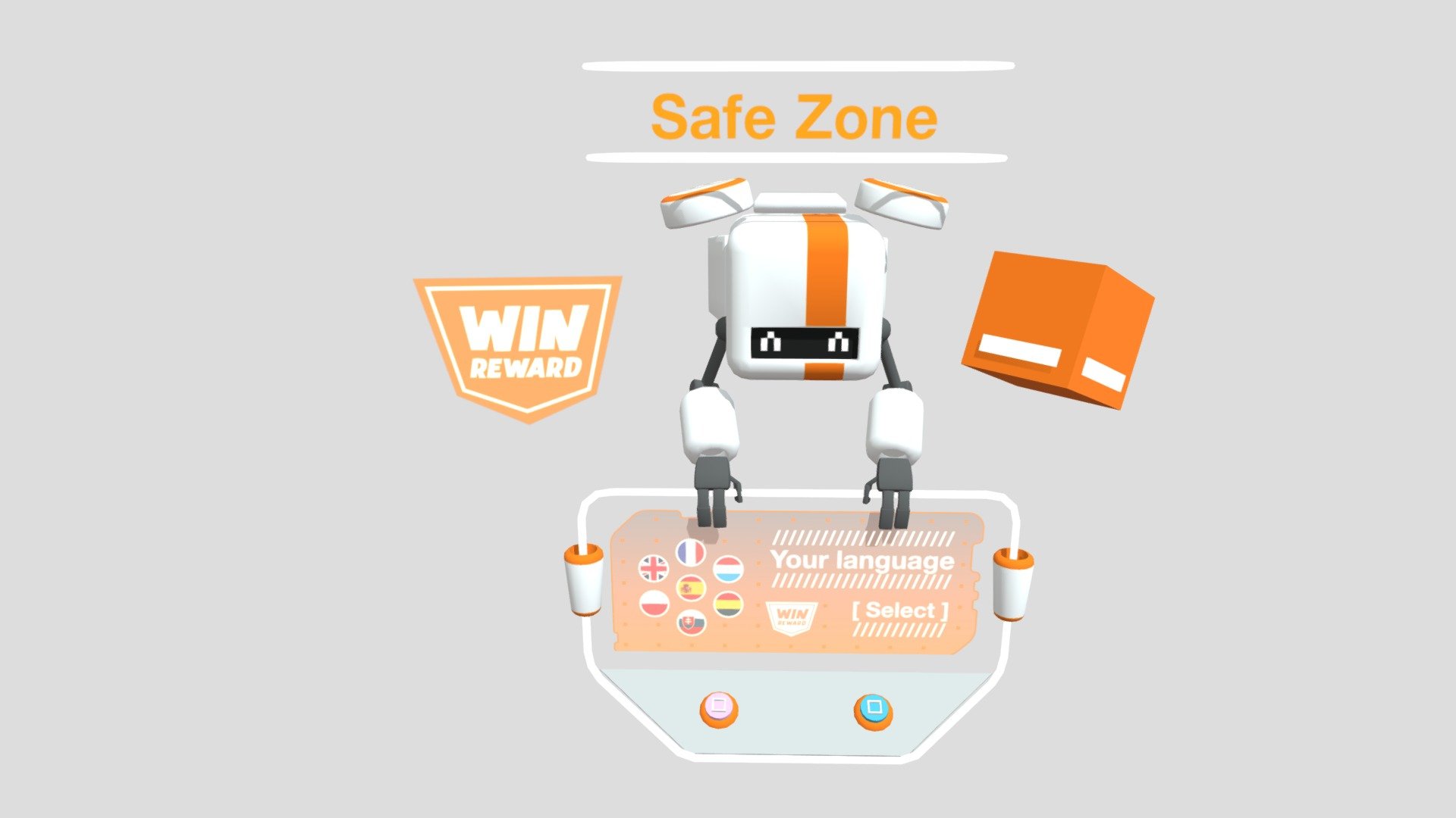Orange Safe Zone - Light Version - Download Free 3D model by ...