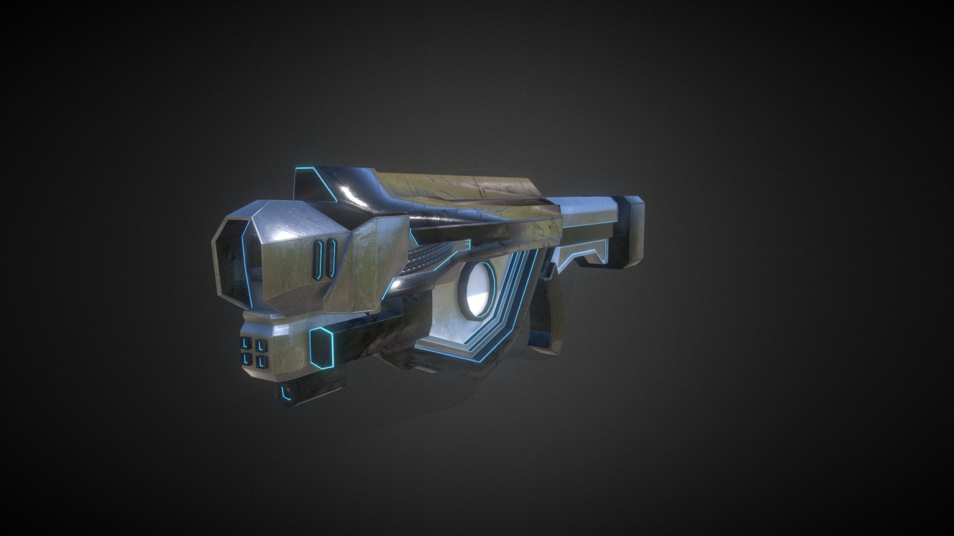 Sci fi riffle gun - 3D model by JulienChauveau [7da4932] - Sketchfab