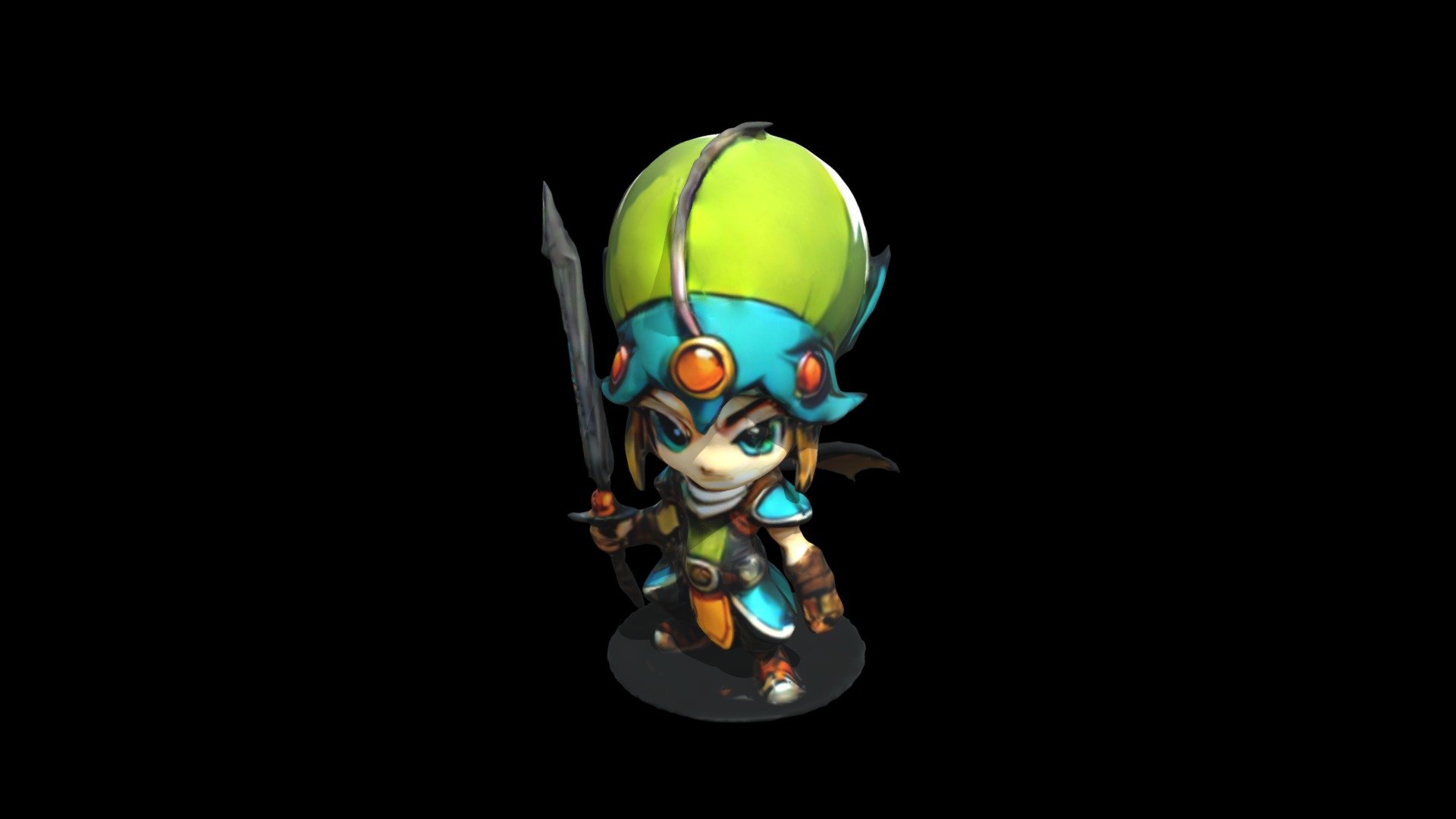 This is a pixel art version of the popular chara - Download Free 3D ...