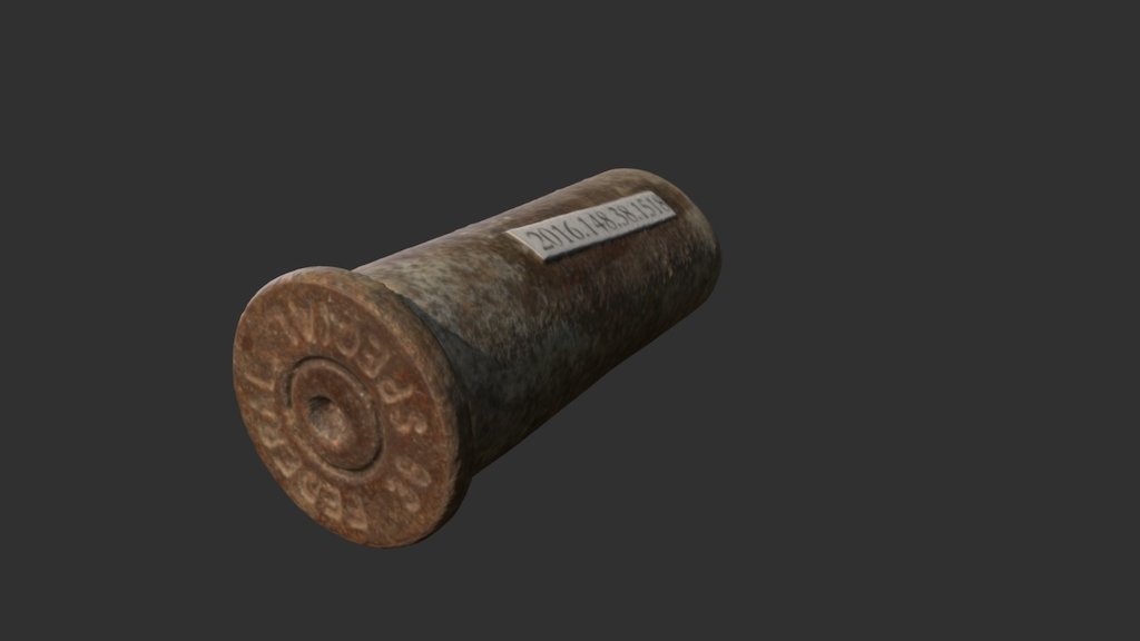 Bullet Casing .38 Special - 3D model by Kevin Falcetano (@falce003 ...