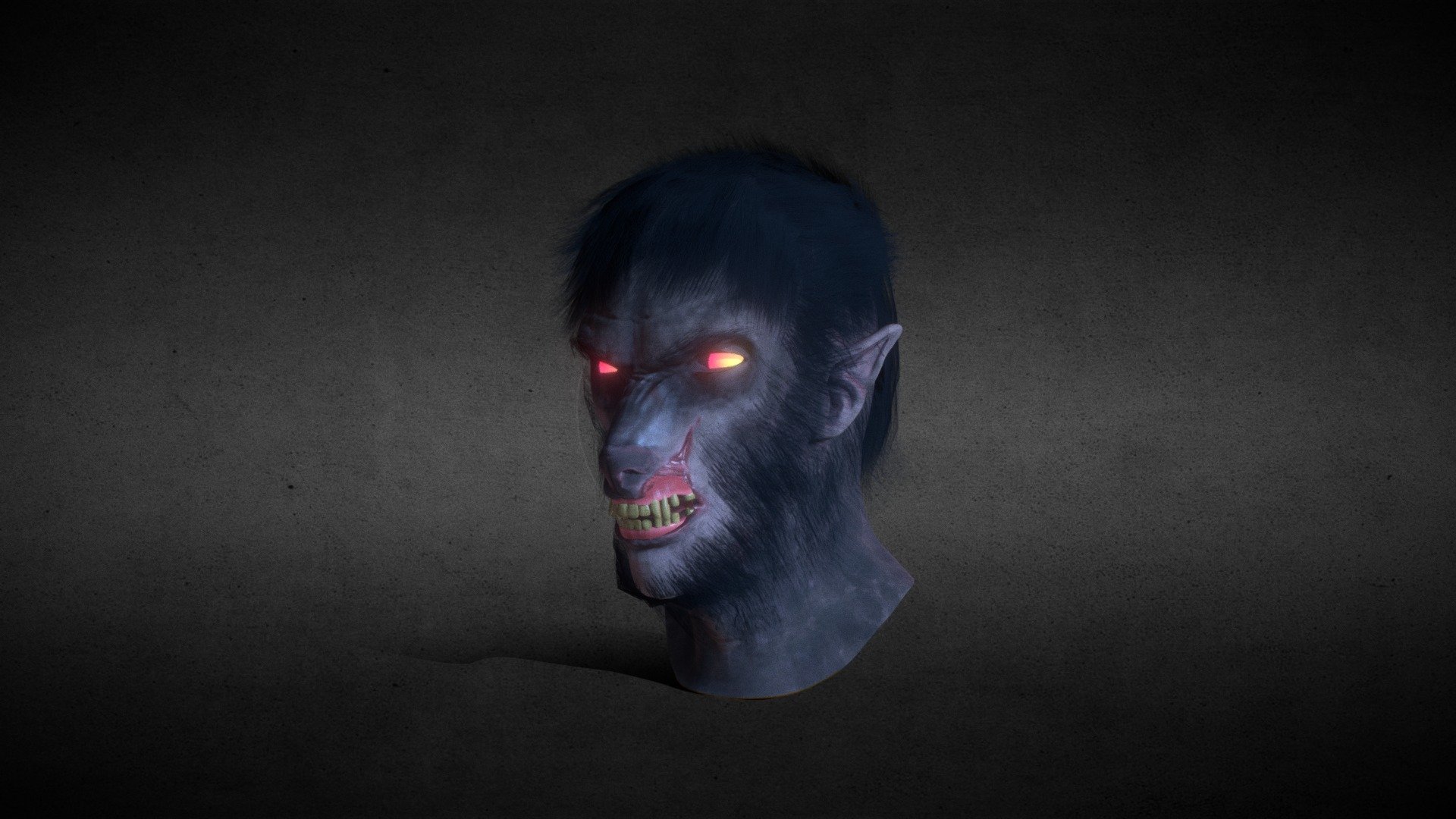 Wolfman head - 3D model by joshuaearleart [7da9f5f] - Sketchfab