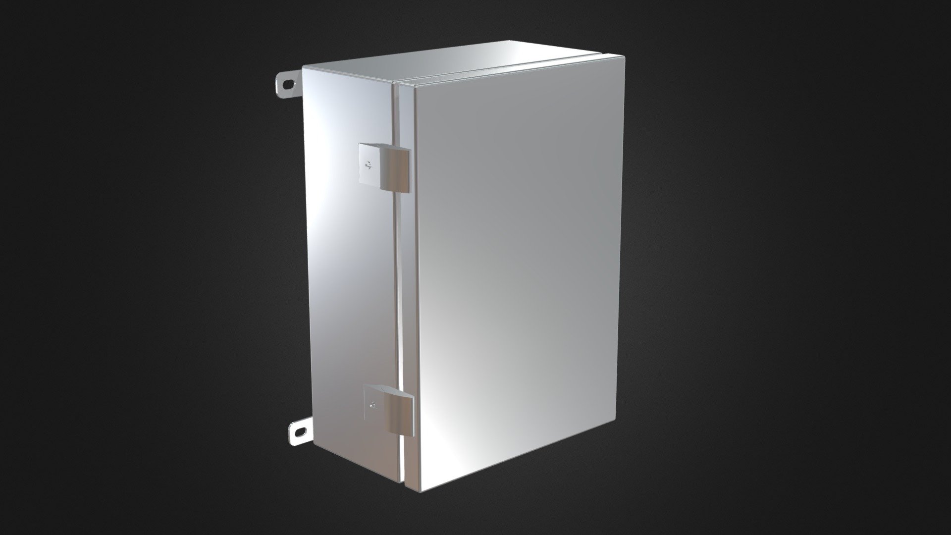 IP65 WALLMOUNT HINGED STAINLESS BOX - SLM series - 3D model by ...