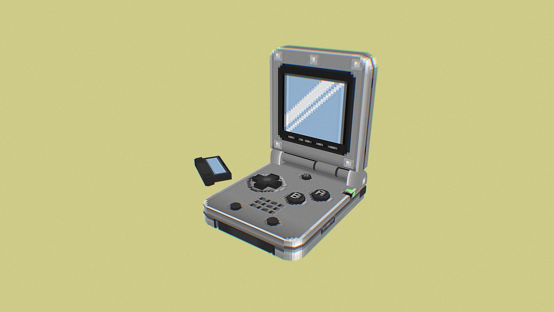 Pixel Gameboy Advanced - 3D model by ShemoKam [7dac26c] - Sketchfab