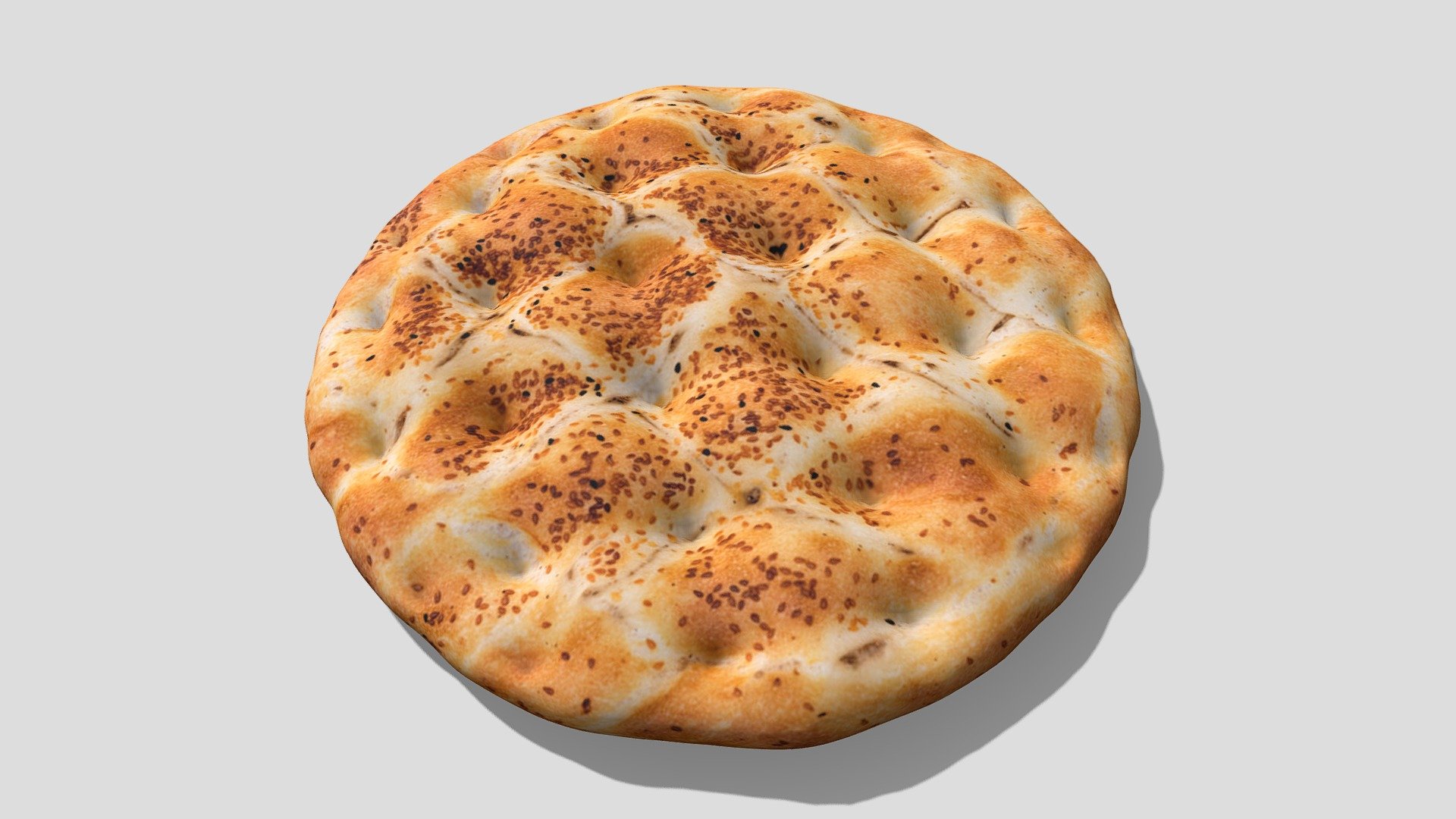 Turkish Ramadan Pita Bread - 3D model by Necip (@necipbaysag) [7dae389 ...