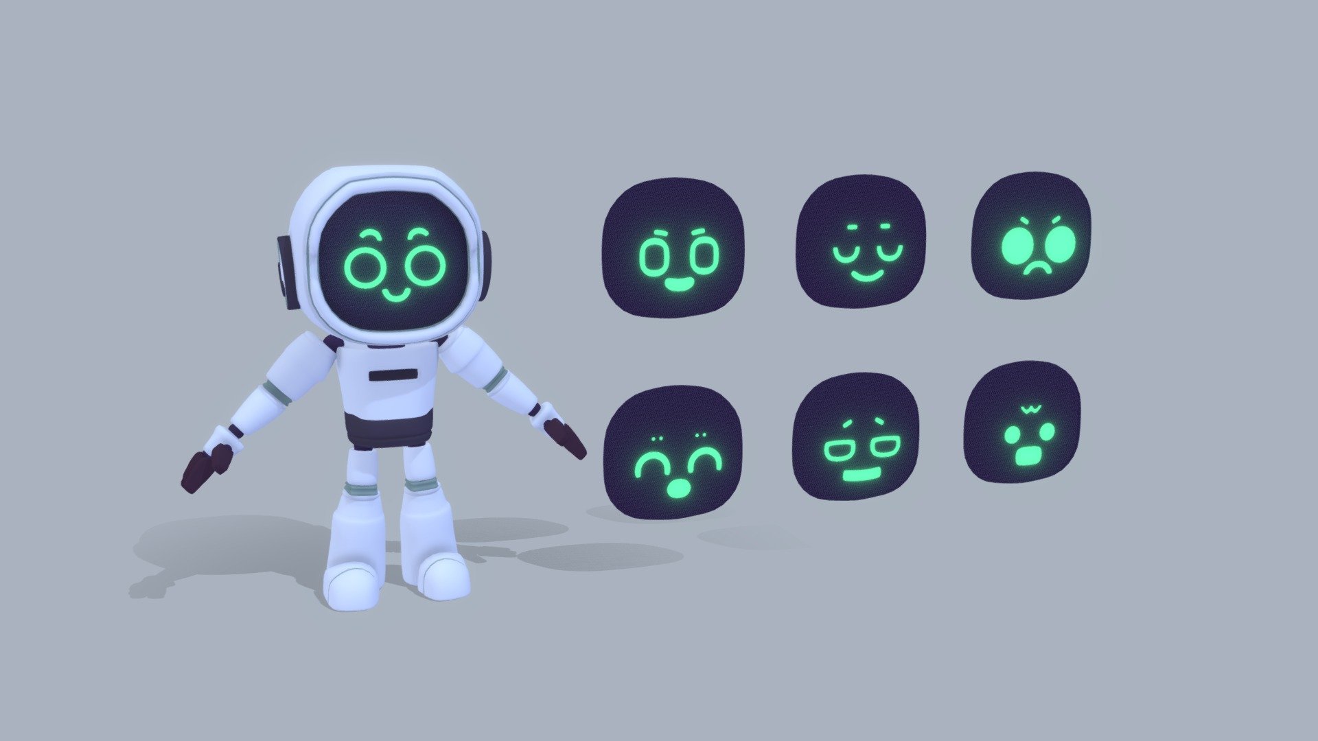 Robot Character - Asset Commission - 3D model by Omabuarts Studio ...