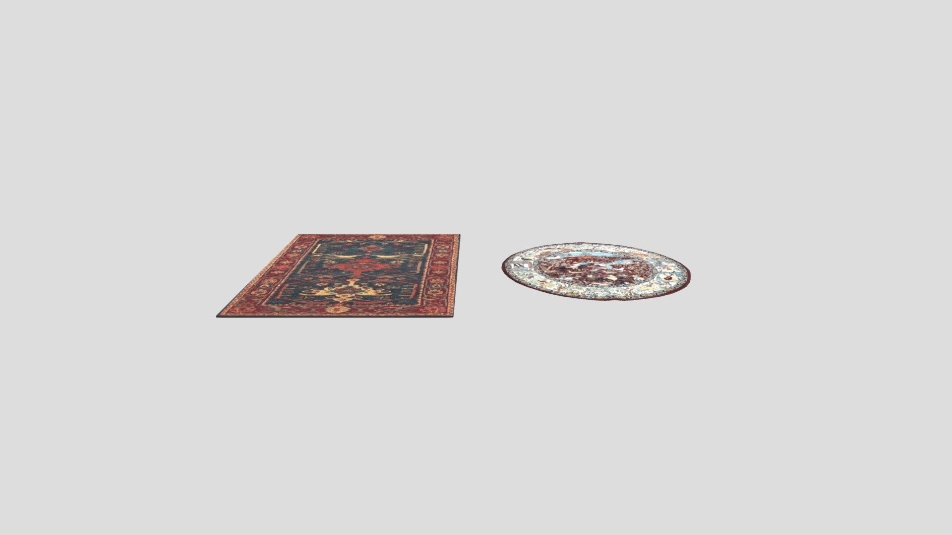 Persian Rugs Round And Rectangular - 3D model by Maria Marks ...
