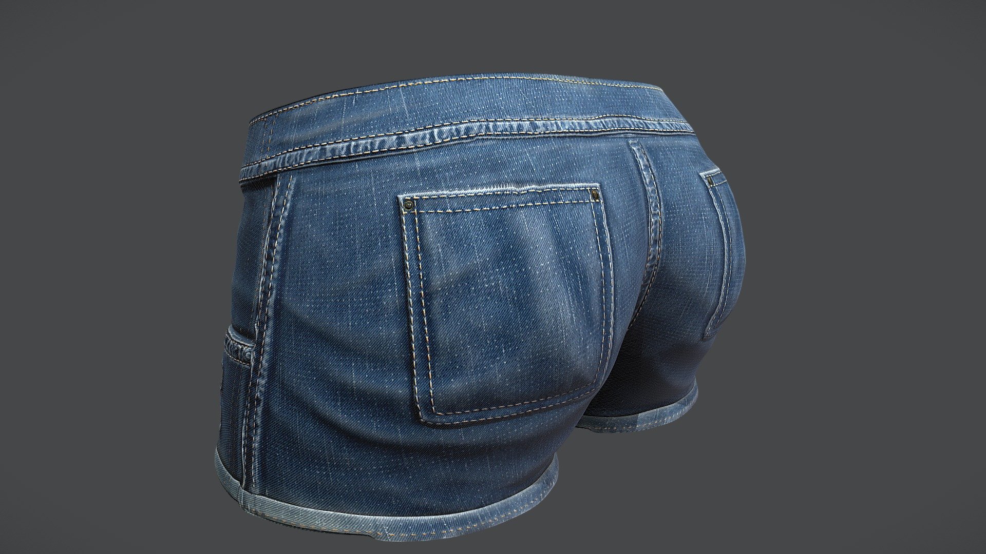 Female Denim Shorts - Buy Royalty Free 3D model by 3dia [7db4cd3 ...