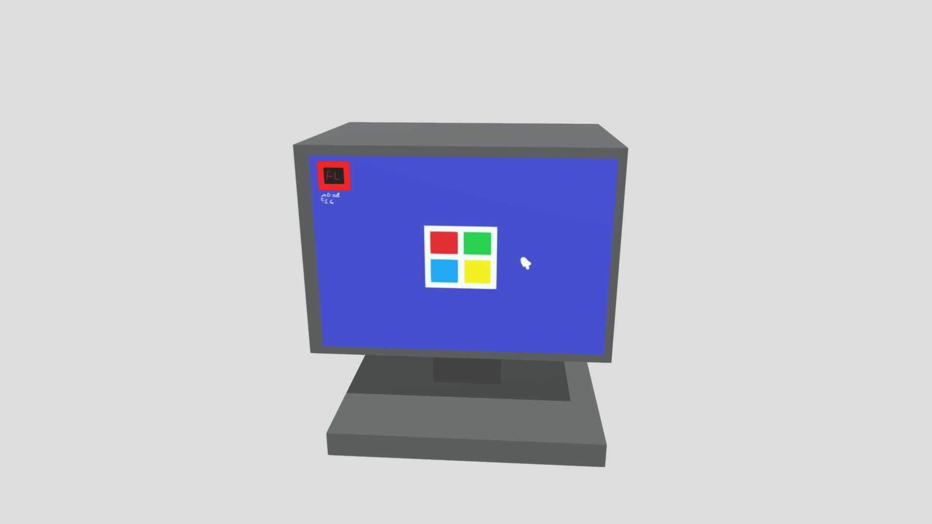 Trash Computer (On) - 3D model by Floppa twentysix (@floppaglbs ...
