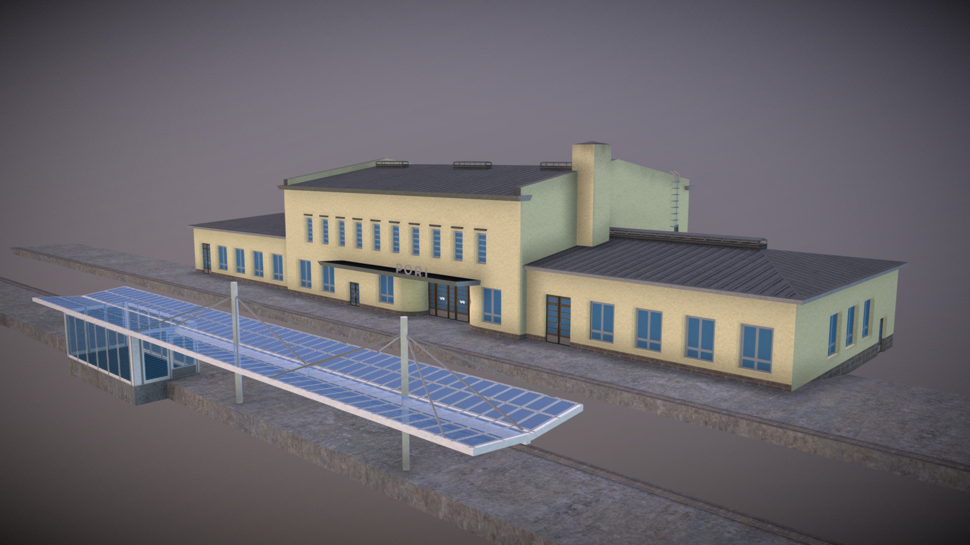Pori Railway Station - 3D model by p-r [7db5311] - Sketchfab