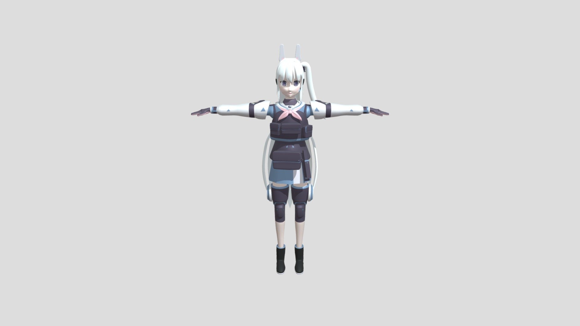Blue Archive Miyako Tpose - 3D model by qwer14531 [7db5b55] - Sketchfab