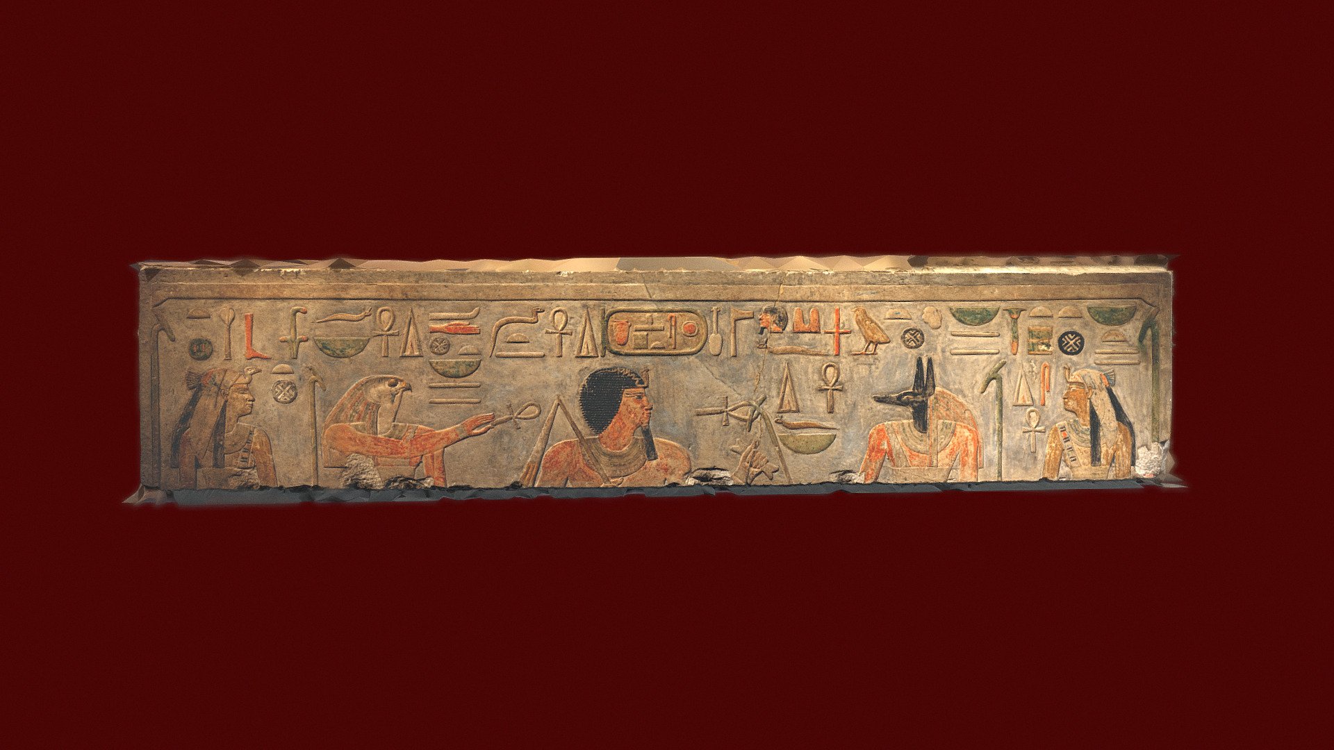 Lintel of Amenemhat I and Deities - Download Free 3D model by ...