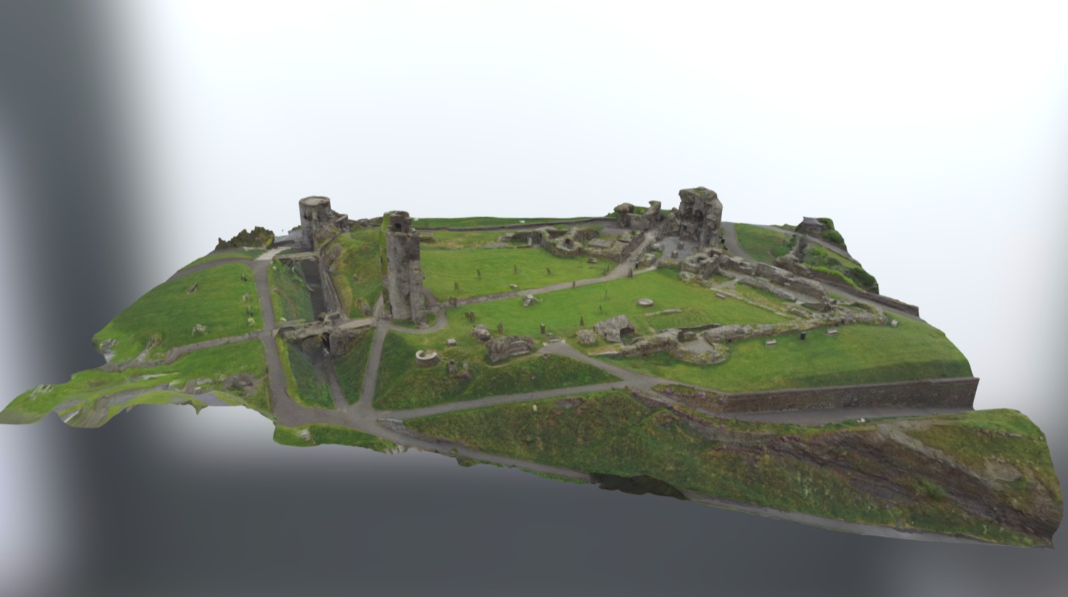 aberystwyth castle-north wales-dji mavic - Download Free 3D model by ...