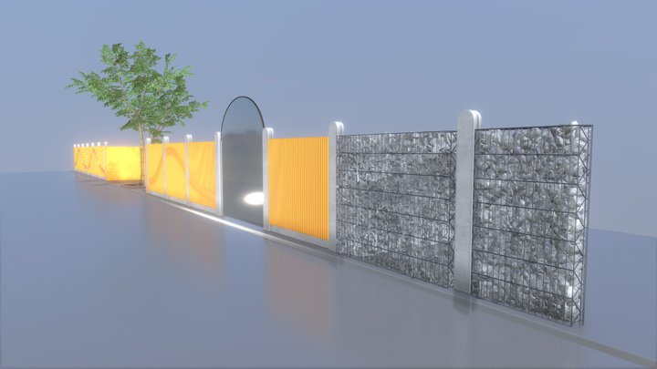 Gabion-retaining-walls 3D models - Sketchfab
