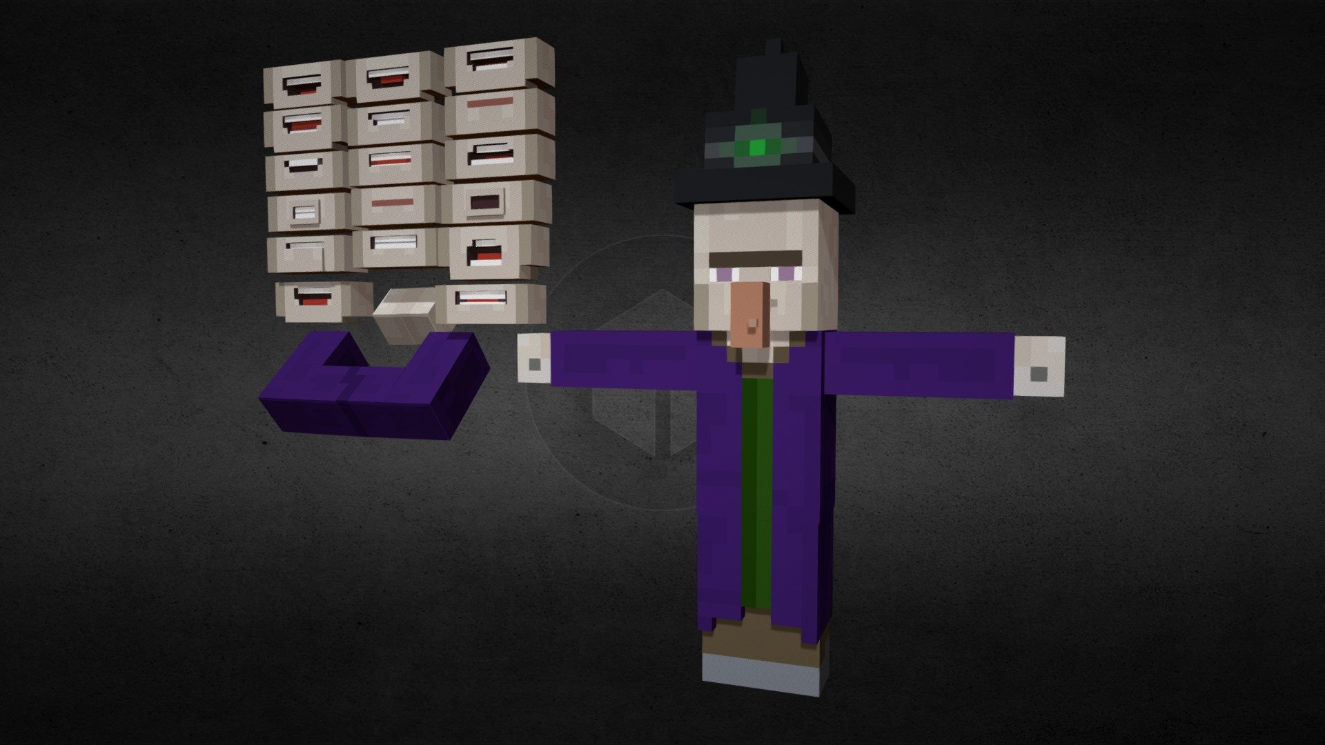 Minecraft Villagar - Download Free 3D model by MoAbuAkb [7db9a9e ...