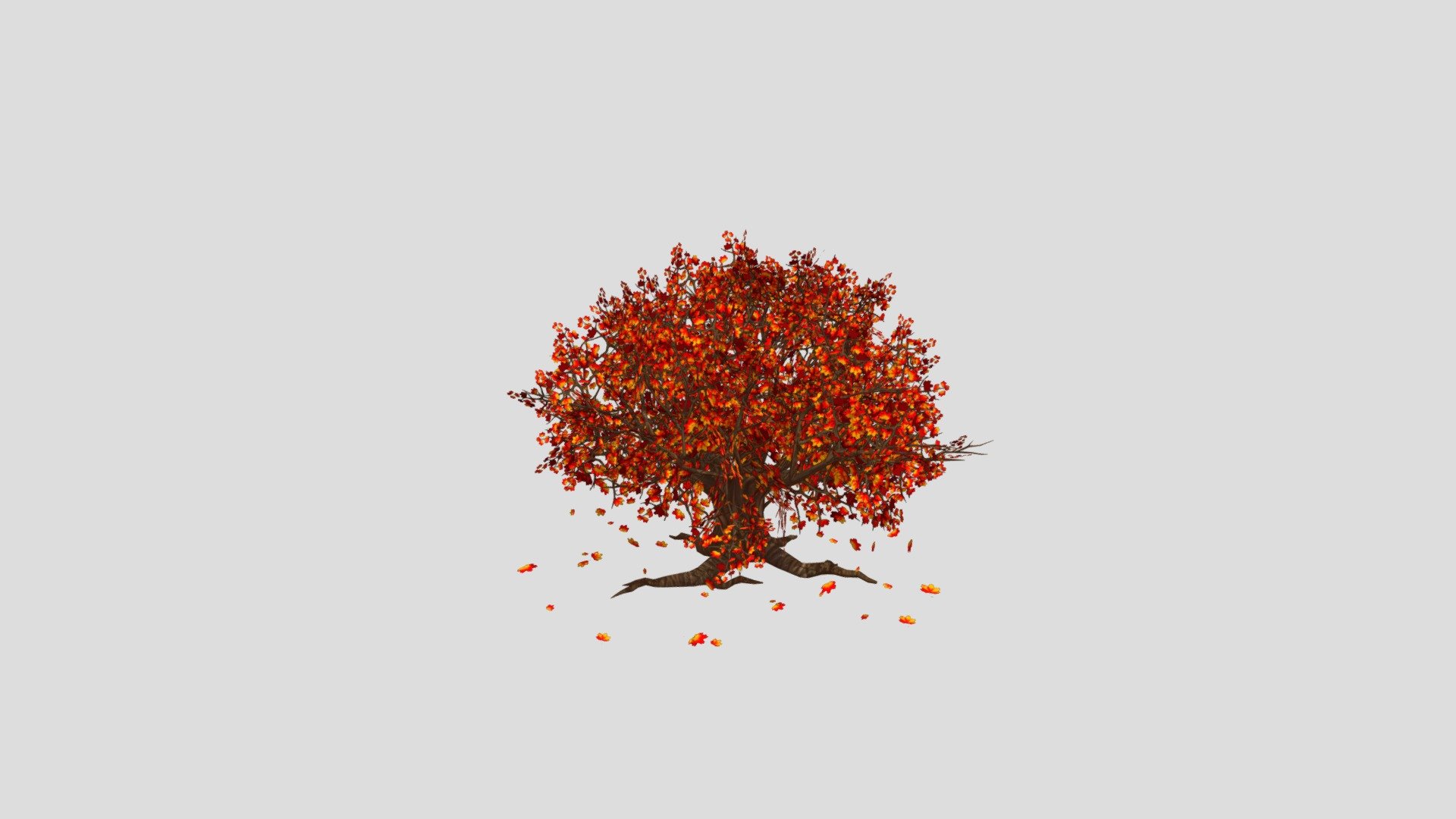 Tree with Falling Leaves - Download Free 3D model by larryjbiz [7db9f28 ...