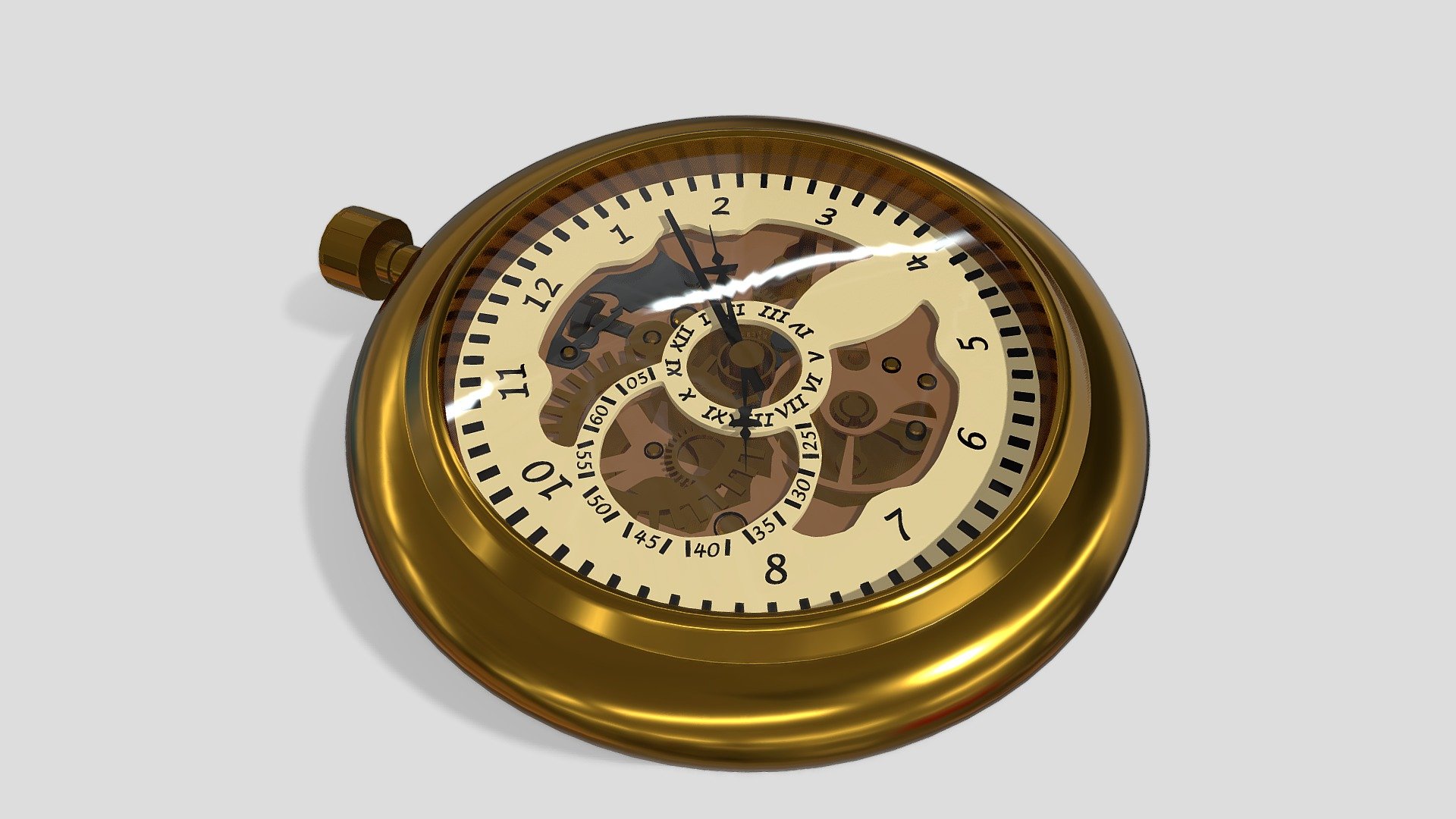 Pocketwatch 3D Model - Download Free 3D model by arsi.tayyab123 ...