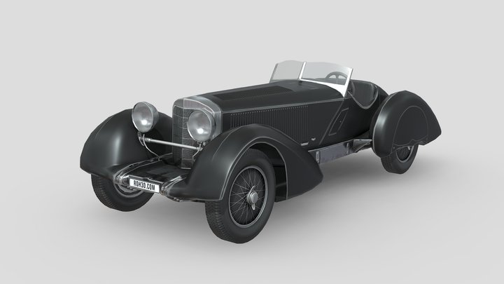 Mercedes-benz-ssk-trossi-roadster 3D models - Sketchfab