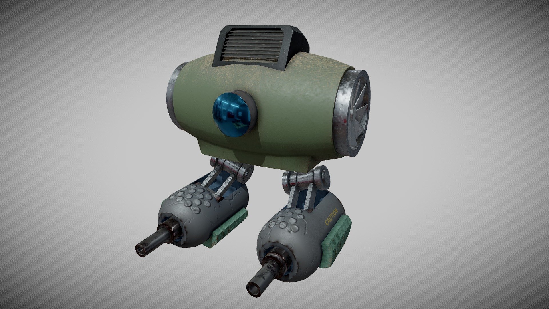 Mack the robot - Download Free 3D model by decstar77 [7dc3f05] - Sketchfab