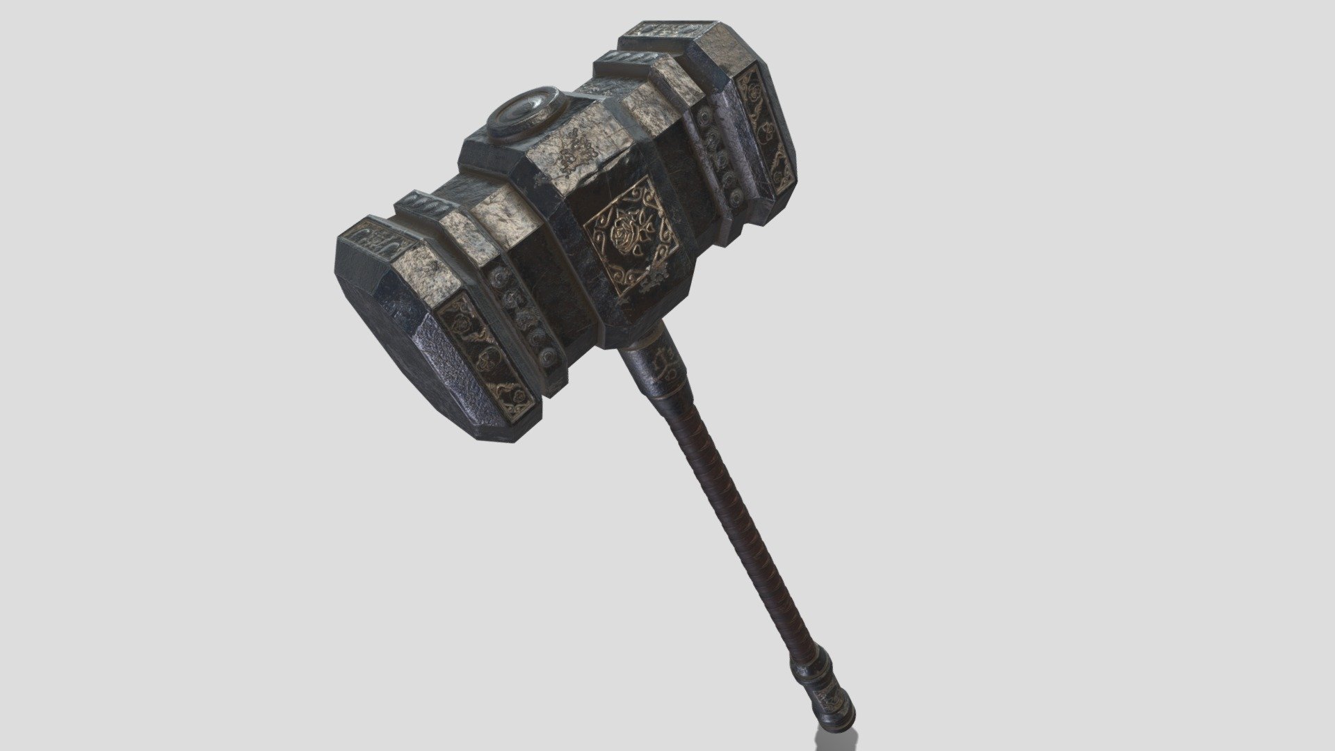 Battle Hammer Low Poly - 3D model by rasslo777 [7dc9c95] - Sketchfab
