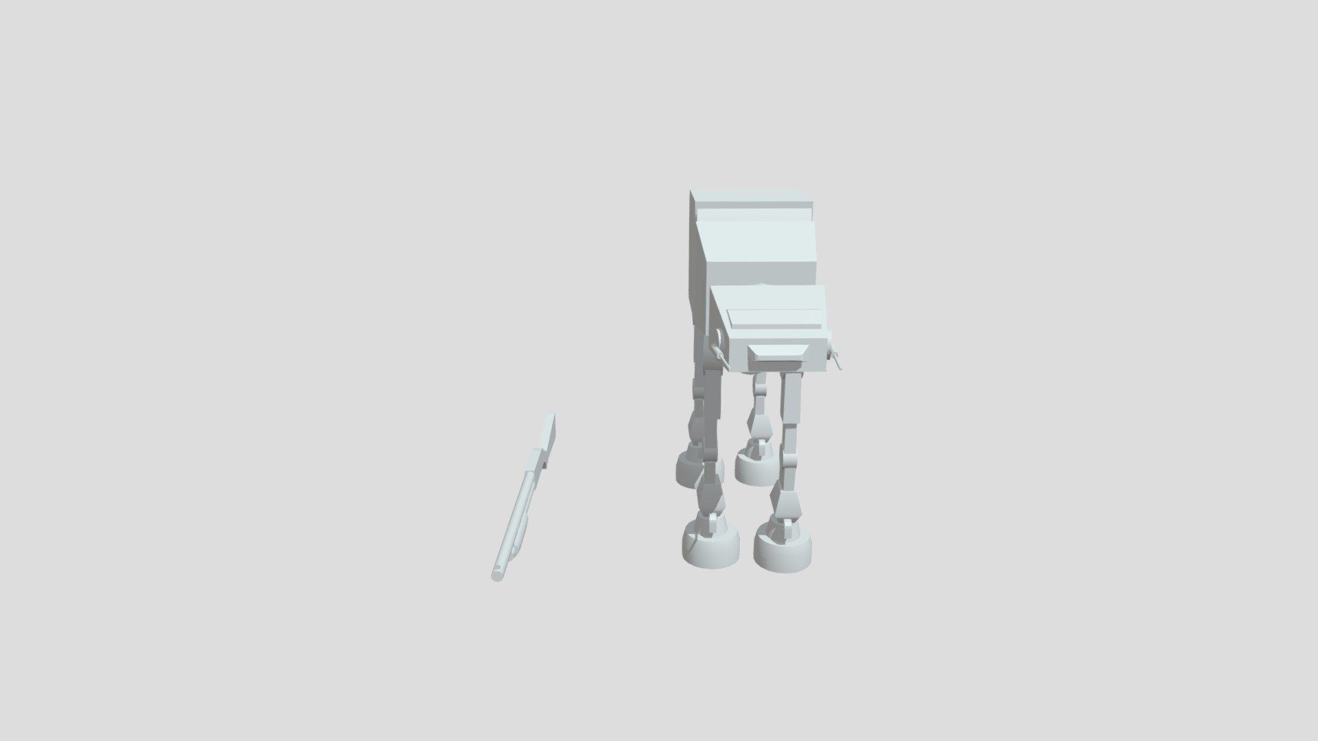 Shotgun and ATAT - 3D model by berdibekovadilet [7dcacff] - Sketchfab