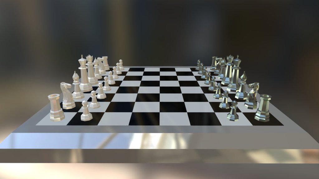 Low Poly Chess Board - Download Free 3D model by Γιώργος Τσίτος ...