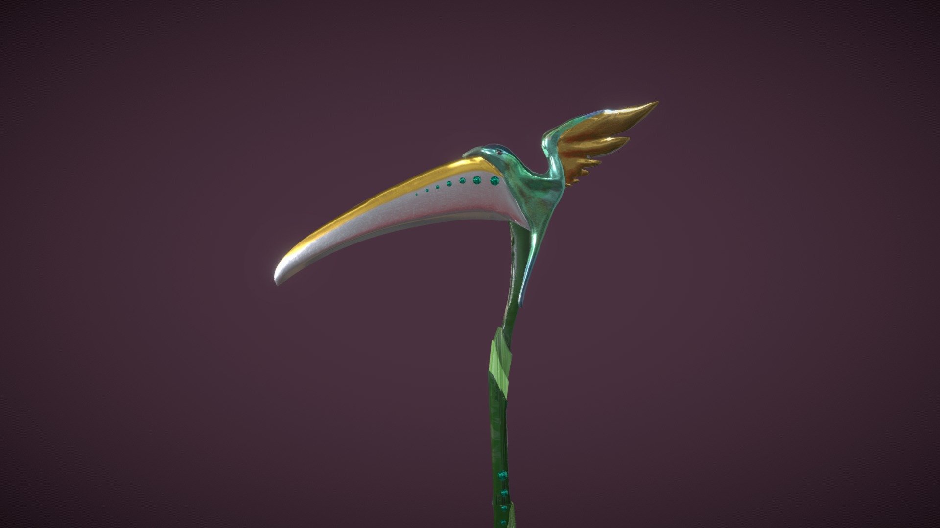 Hummingbird Scythe - 3D model by KennedyMorse [7dcb7c3] - Sketchfab