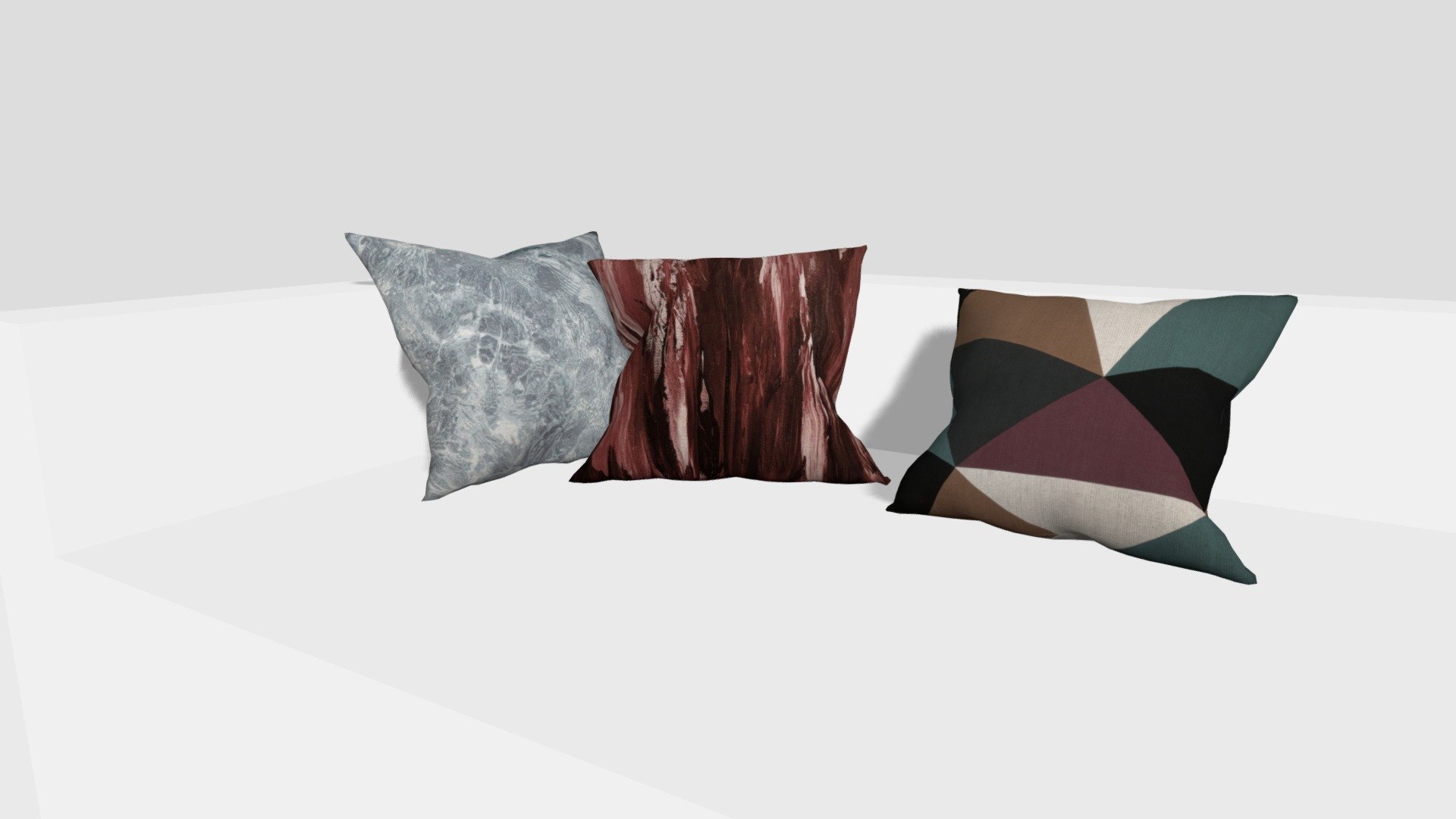 Shapespark low poly pillows kit - 3D model by Shapespark [7dce04c ...