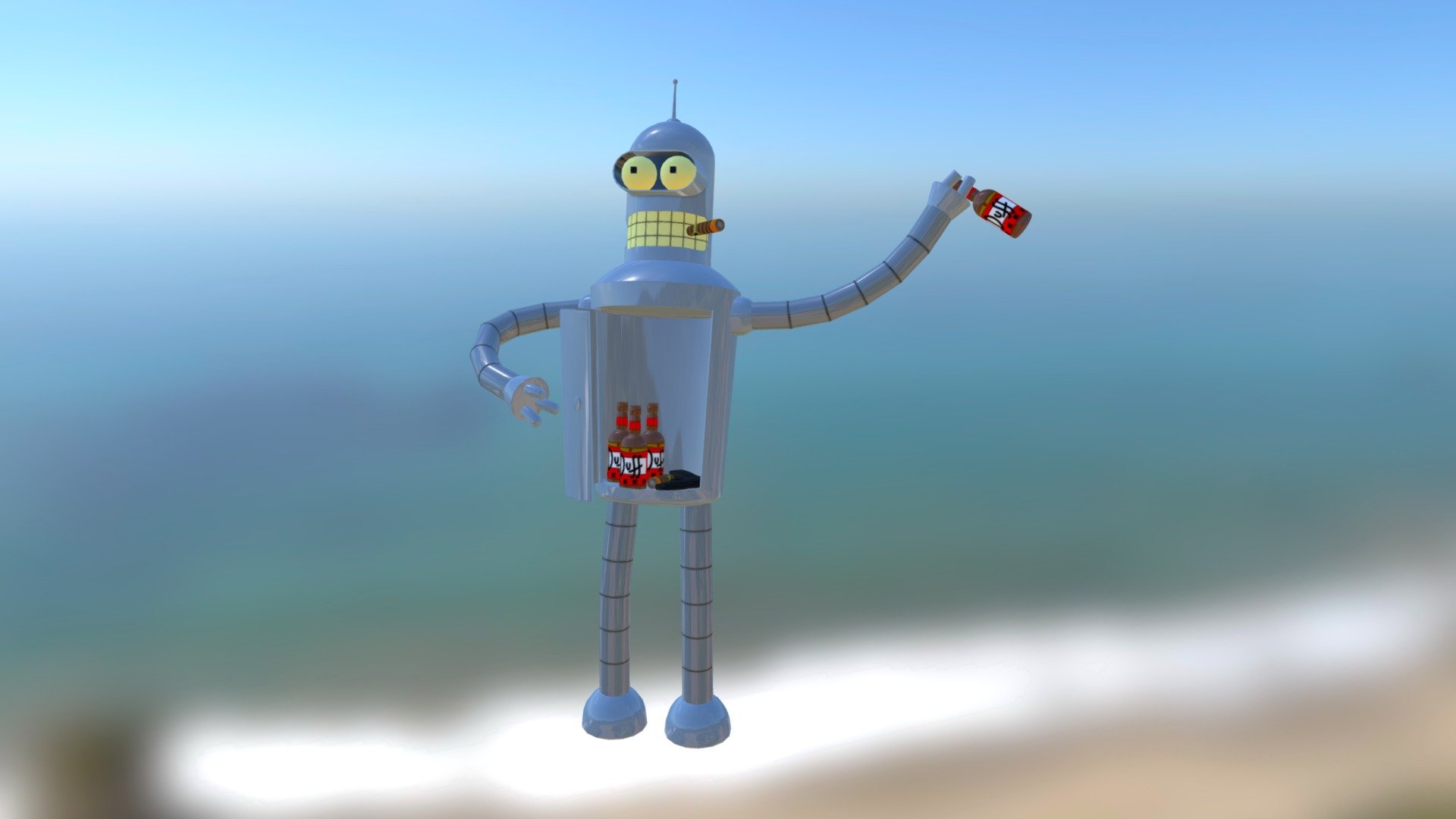 Bender (Futurama) - 3D model by Tony Silva (@tonysilva) [7dcef2b ...