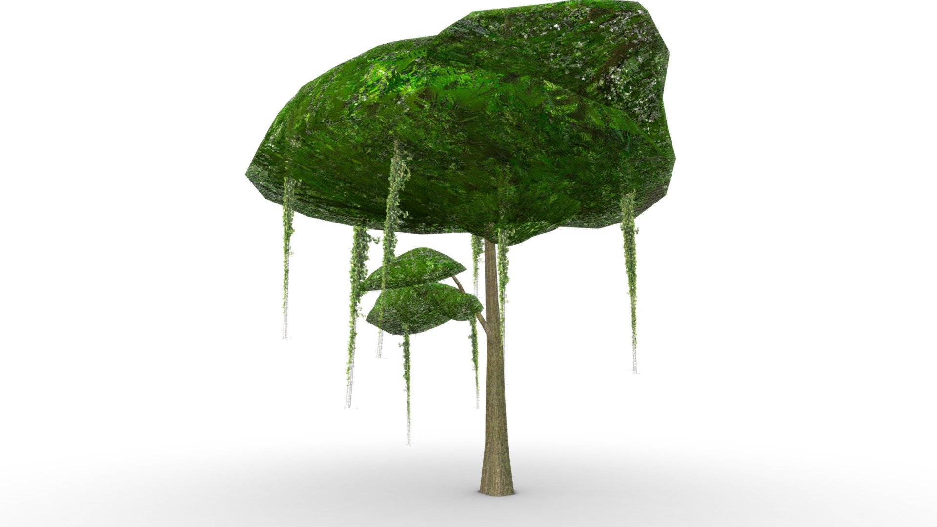 Jungle Tree Lowpoly PSX - Download Free 3D model by EFX (@evan4129) [7dd5c72] - Sketchfab