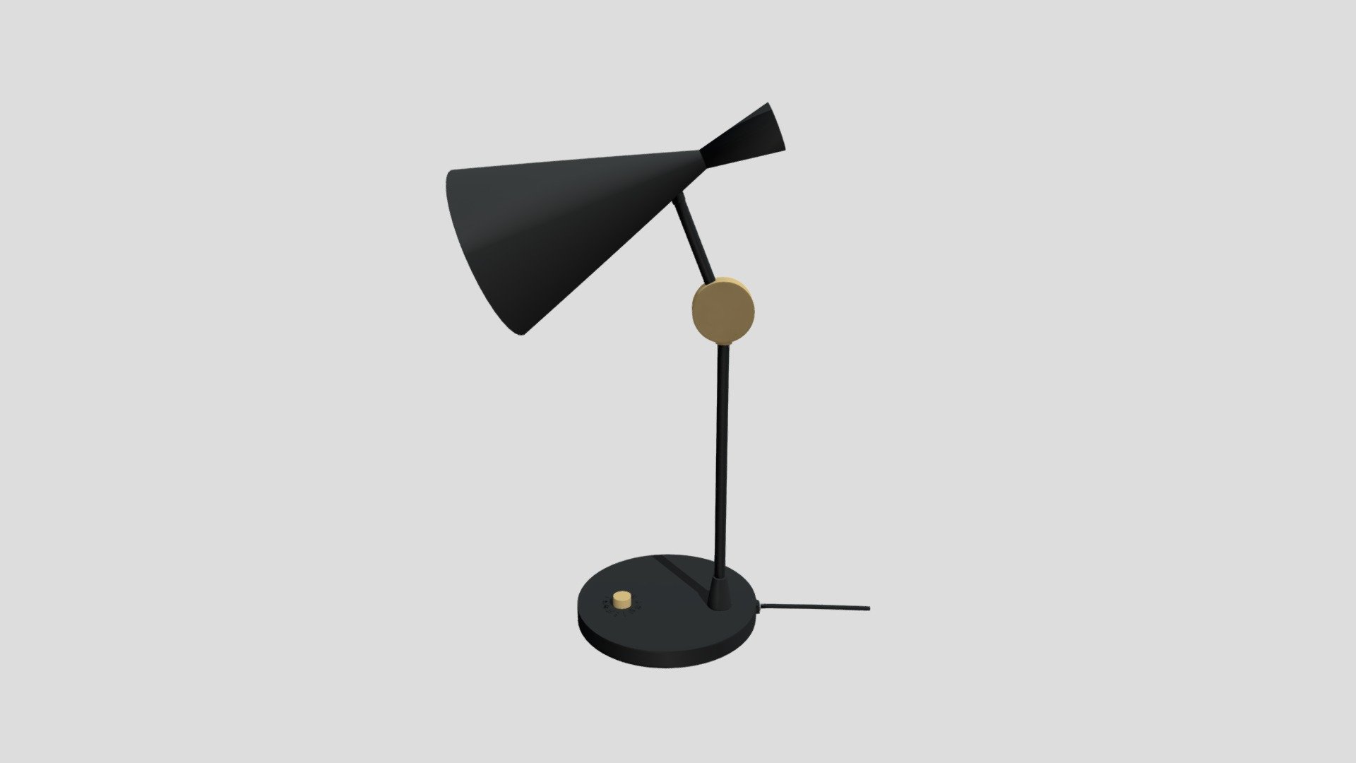 Beat Table Lamp Black - Buy Royalty Free 3D model by 3DImaginationHub ...